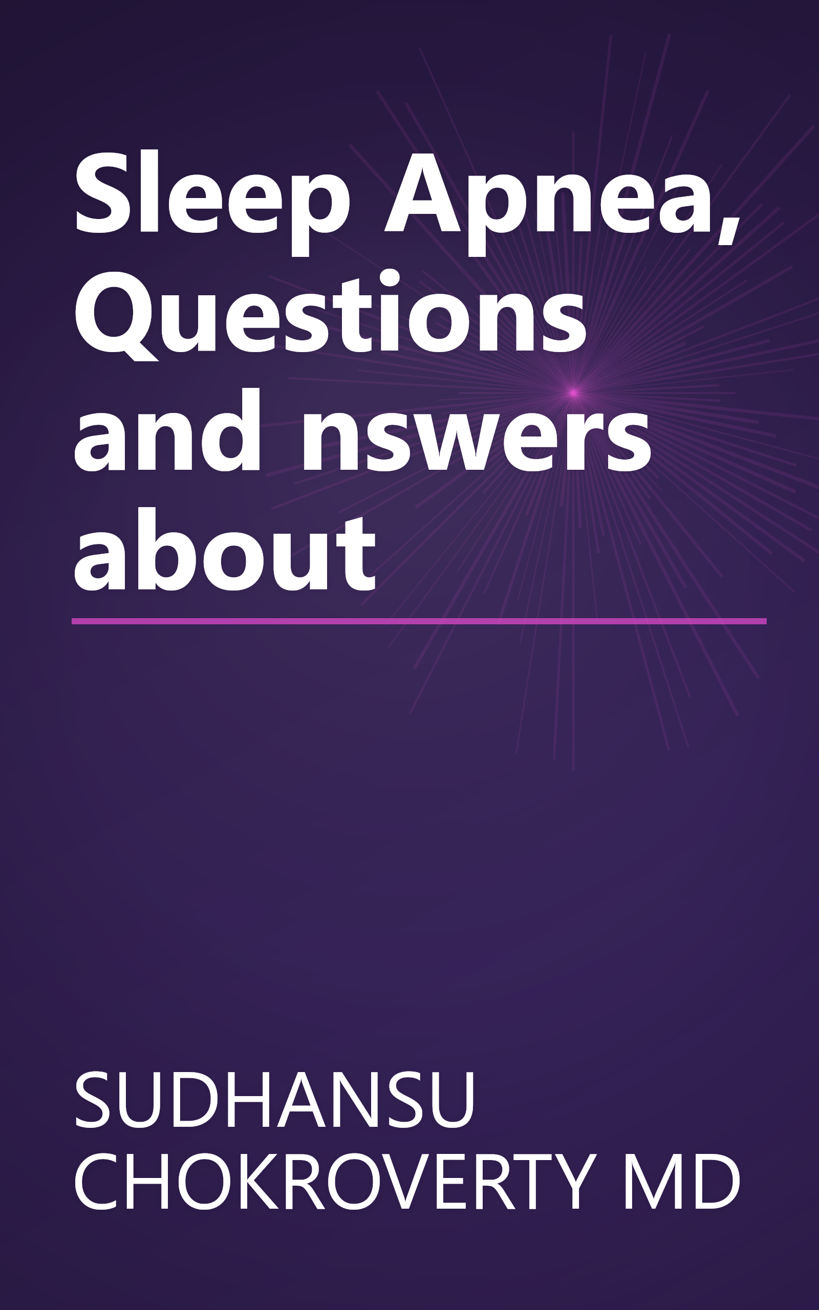 Sleep Apnea, Questions and nswers about book cover