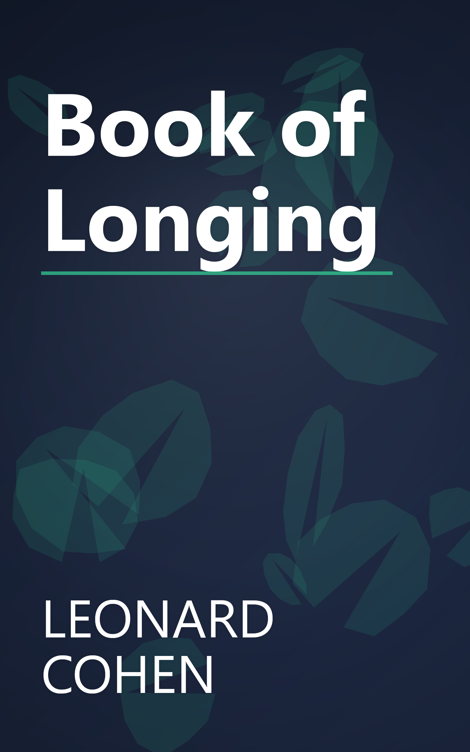 Book of Longing book cover