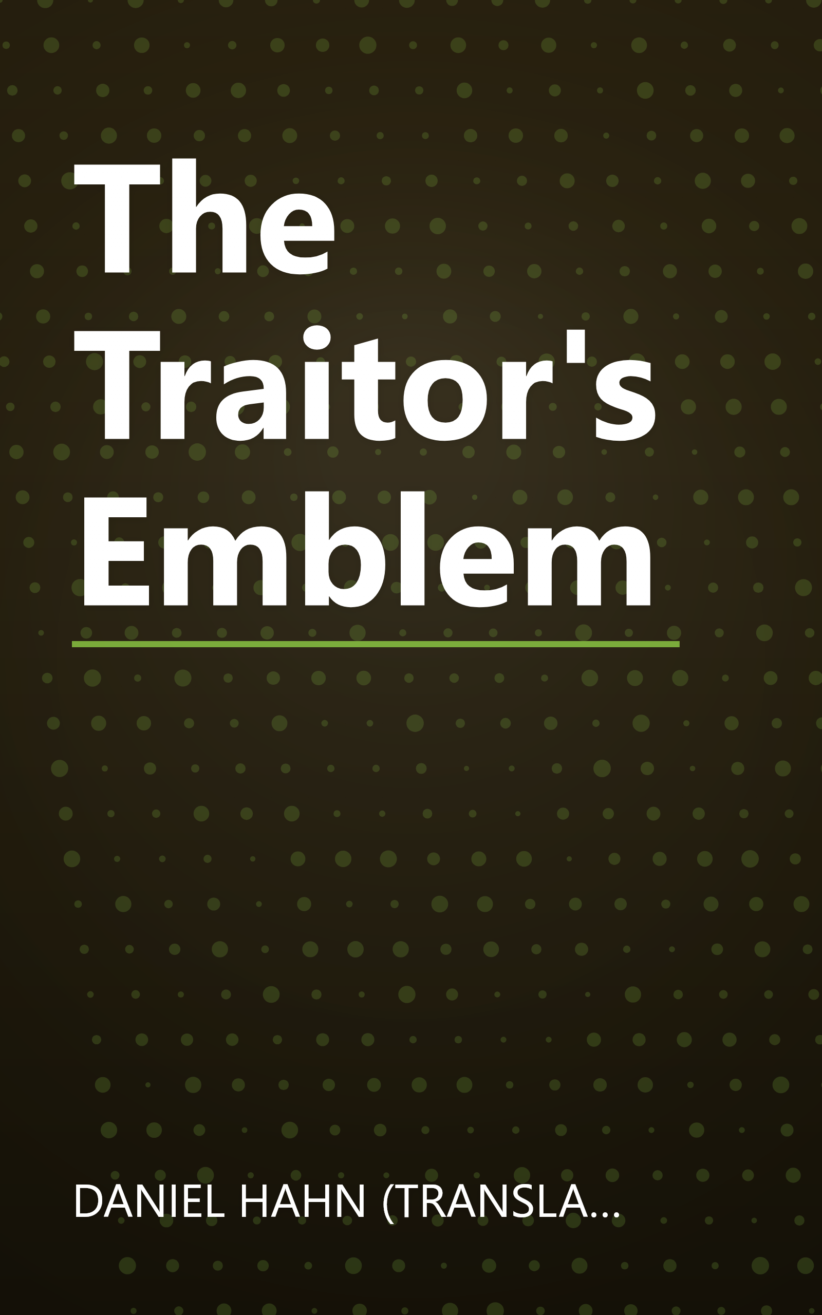 The Traitor's Emblem book cover