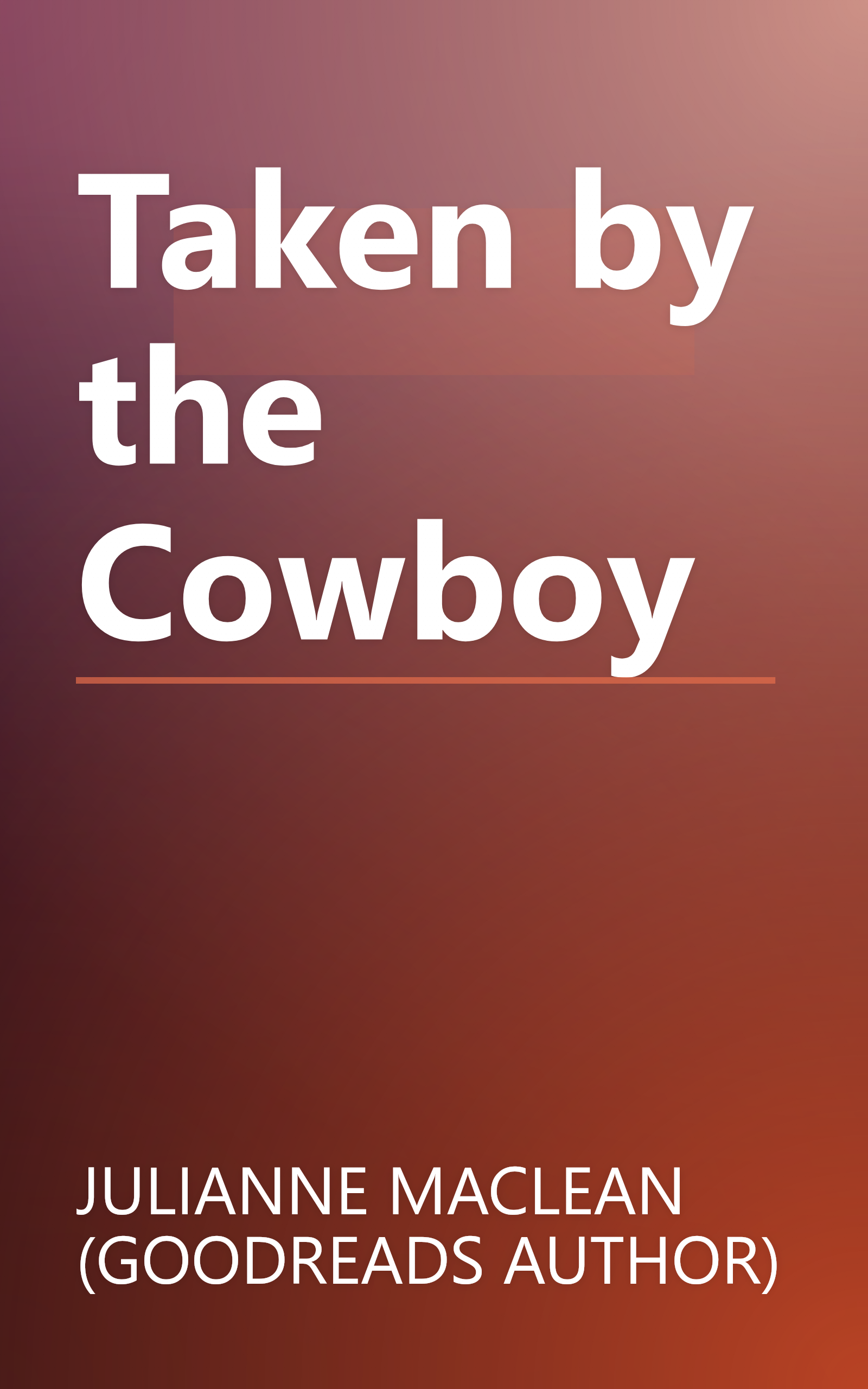 Taken by the Cowboy book cover