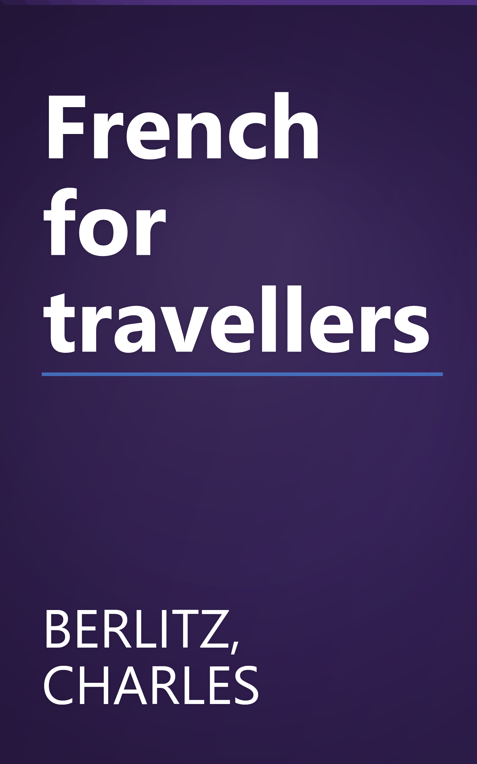 French for travellers book cover