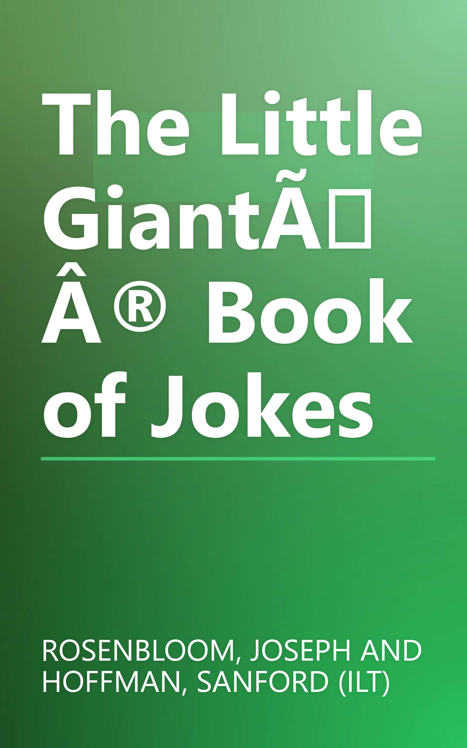 The Little GiantÃÂ® Book of Jokes book cover