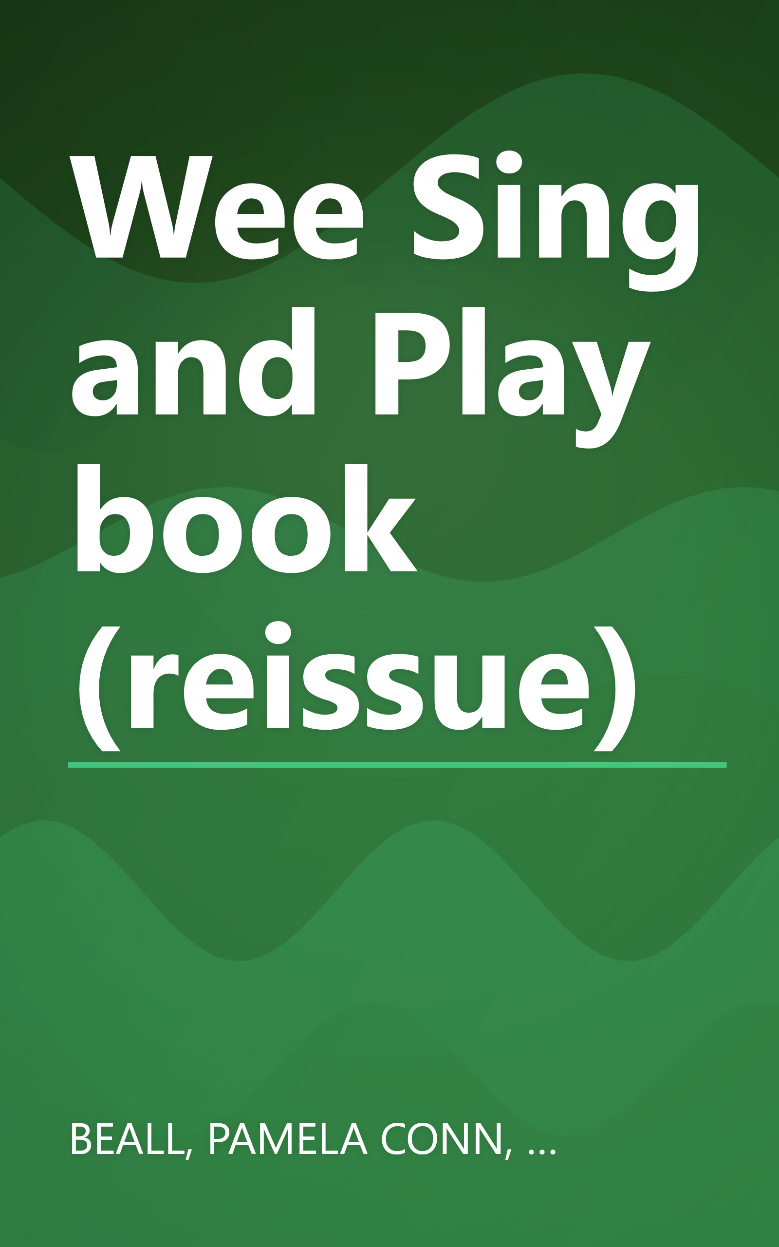 Wee Sing and Play book (reissue) book cover