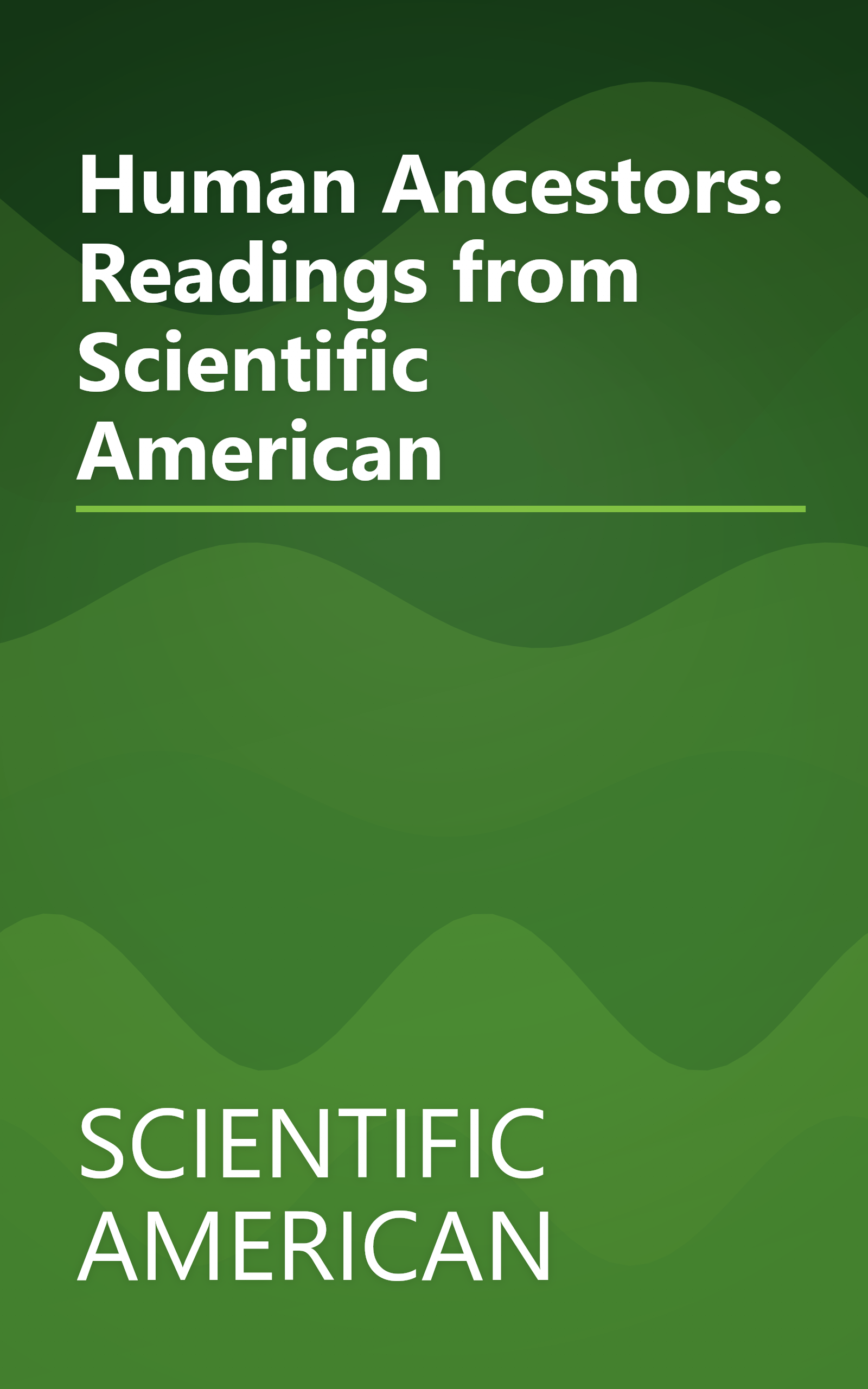 Human Ancestors: Readings from Scientific American book cover