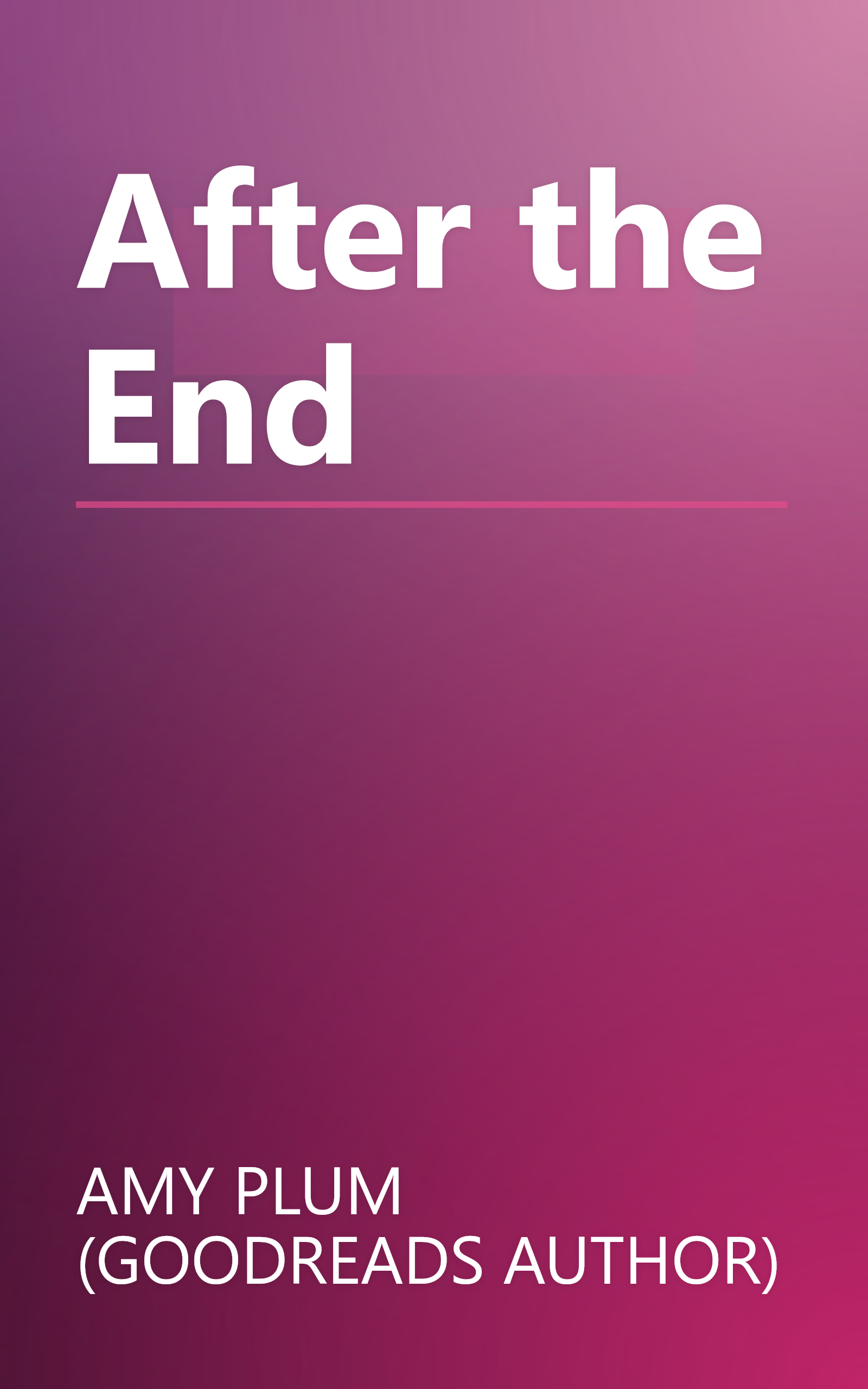 After the End book cover