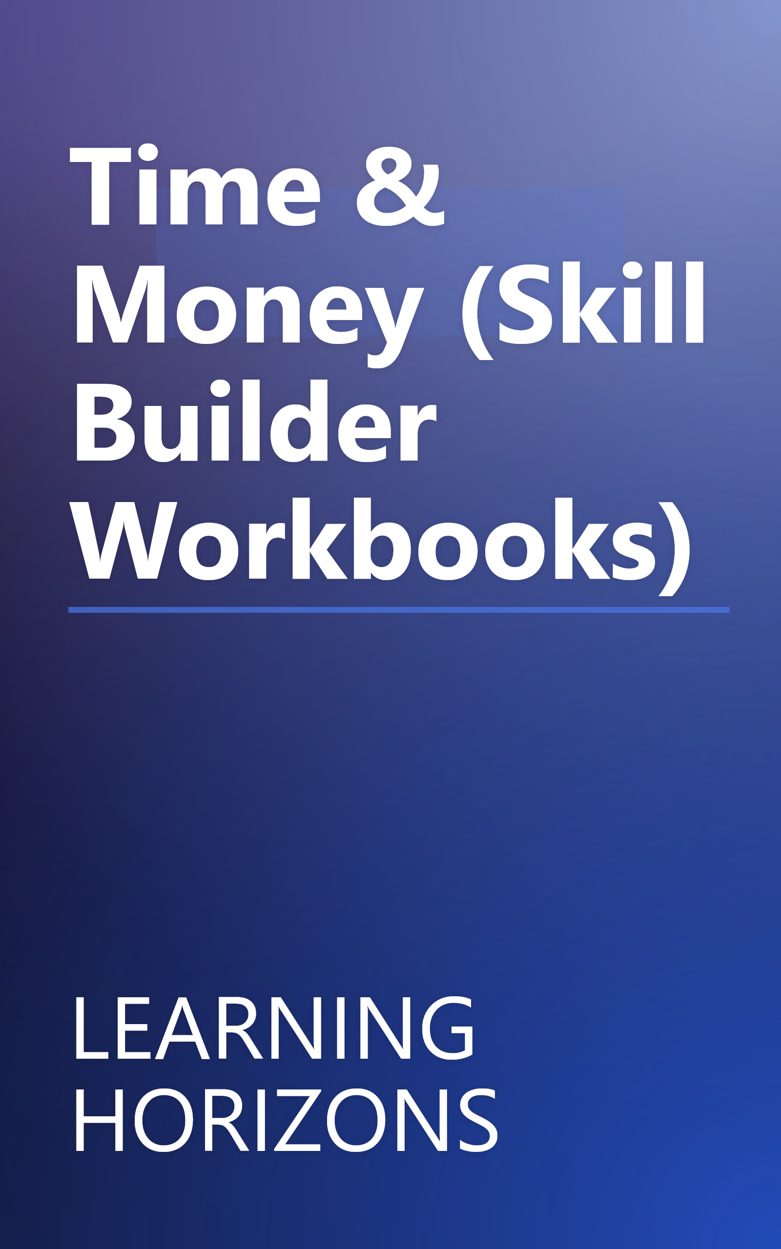 Time & Money (Skill Builder Workbooks) book cover