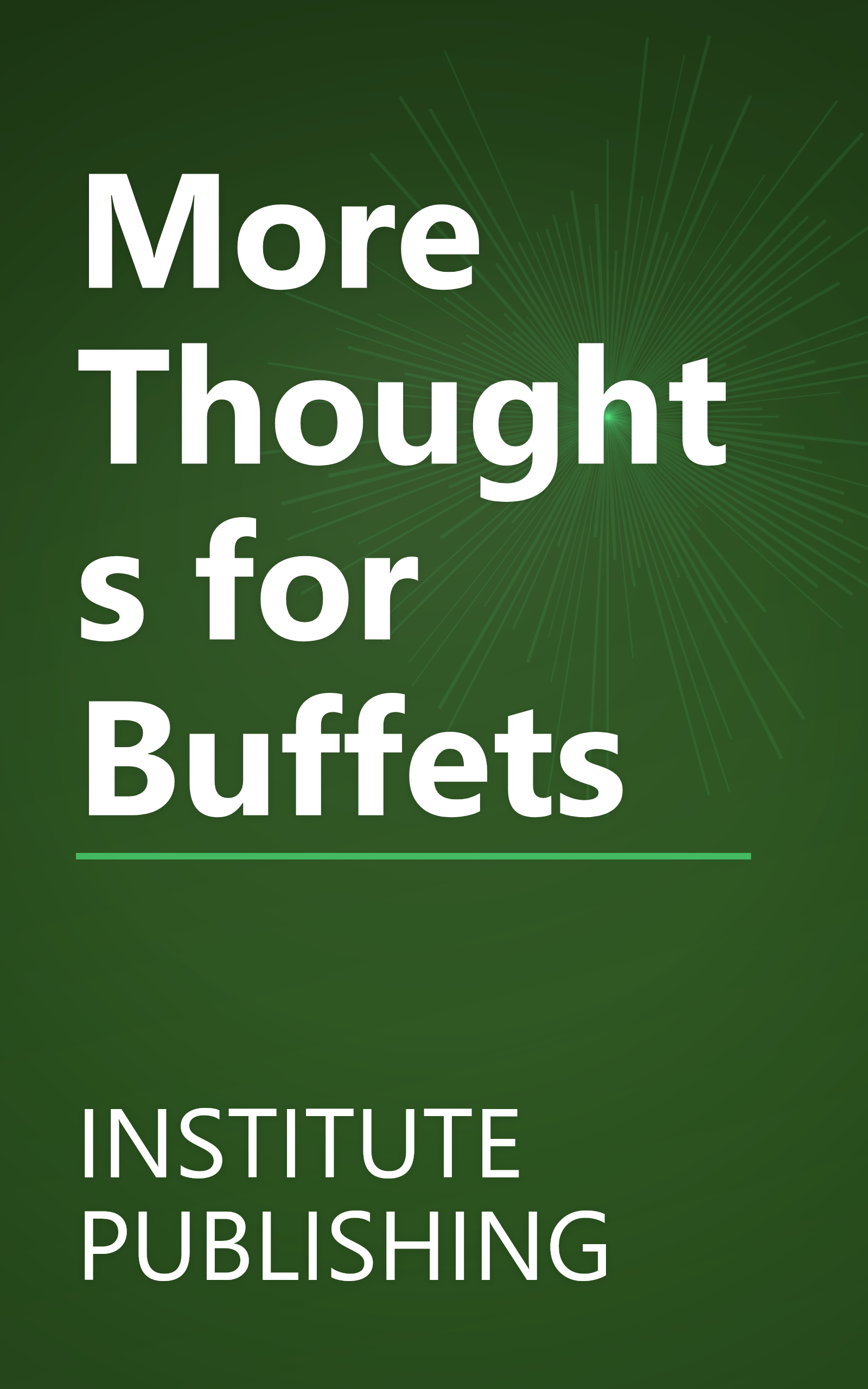 More Thoughts for Buffets book cover