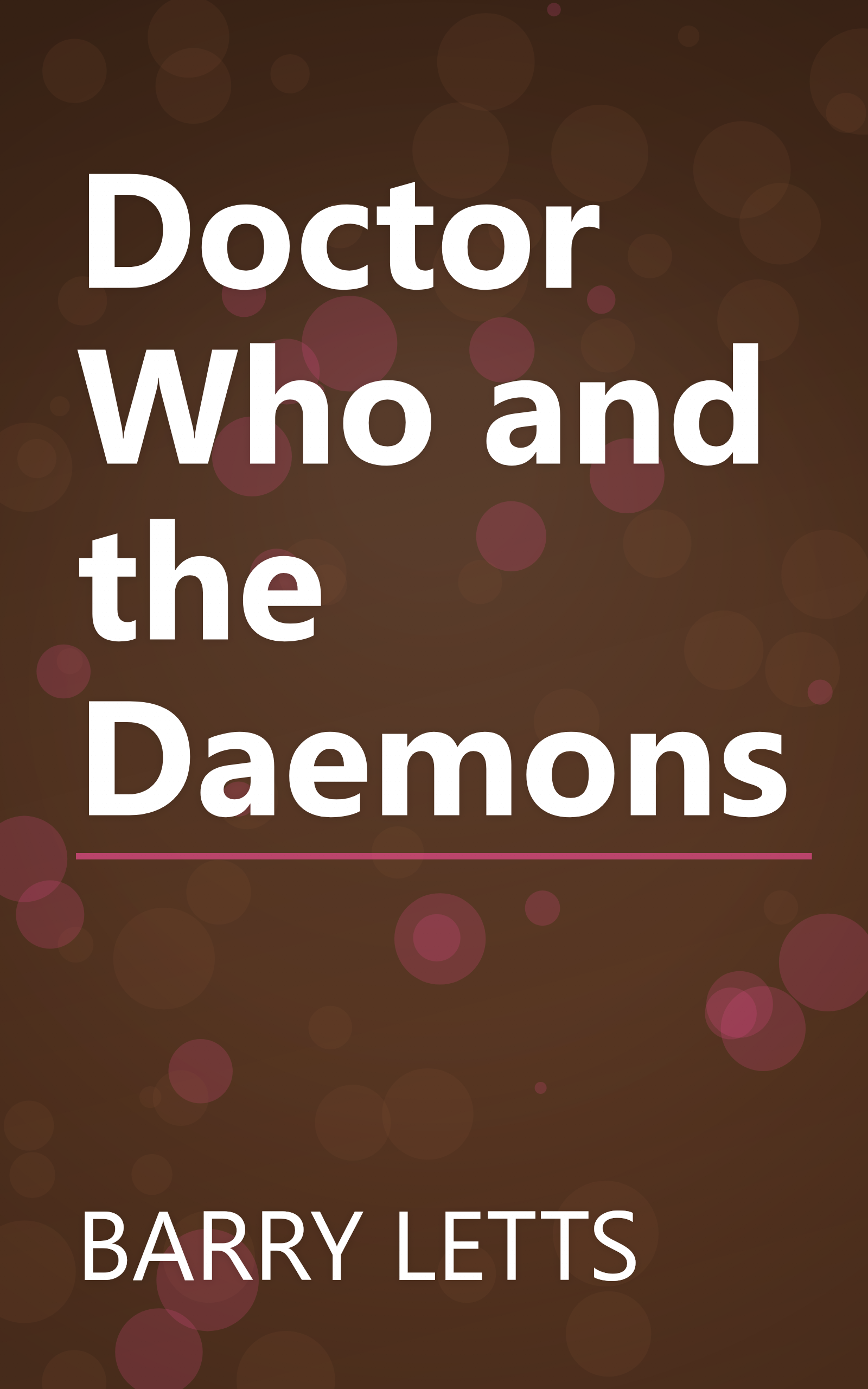 Doctor Who and the Daemons book cover