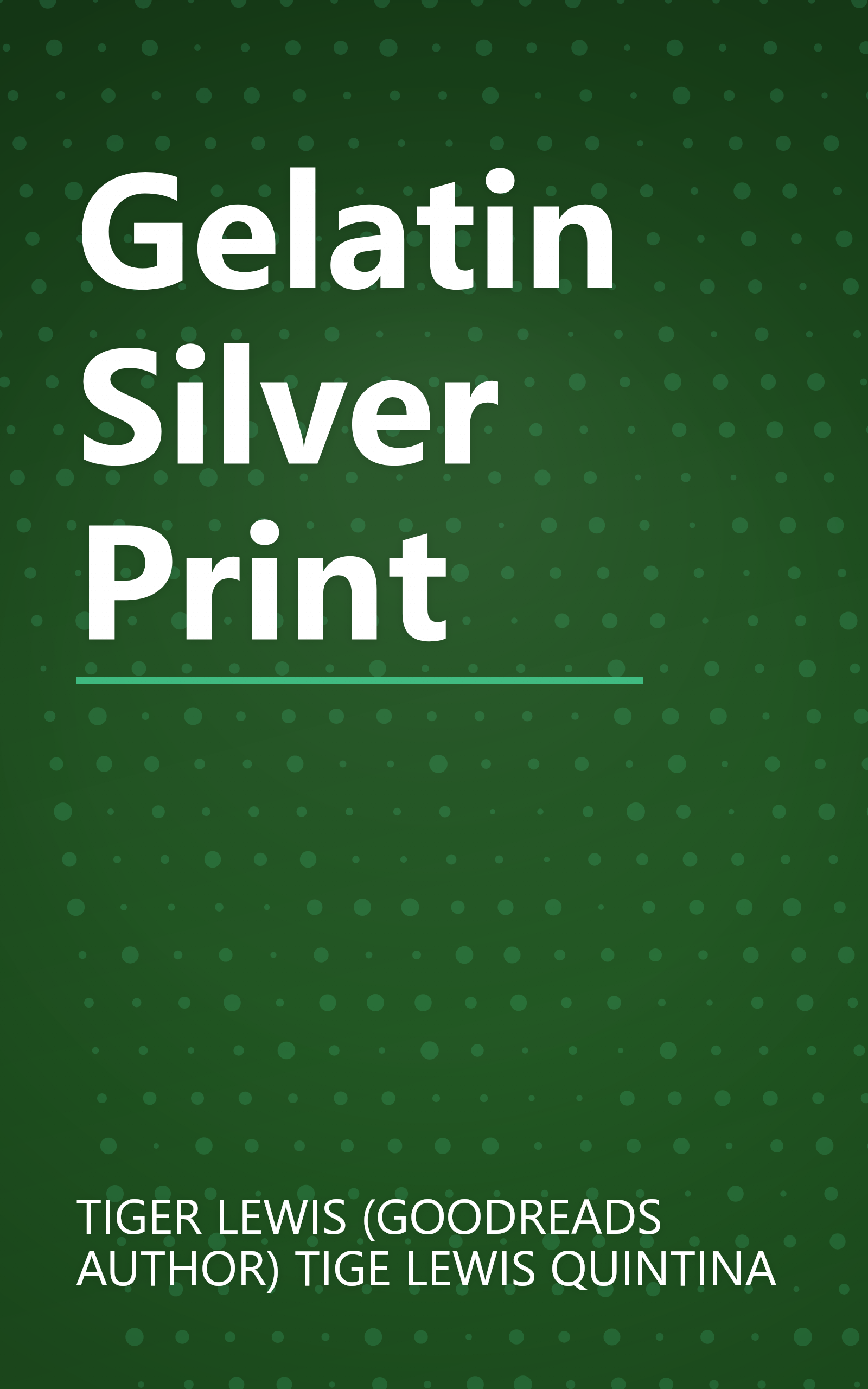 Gelatin Silver Print book cover