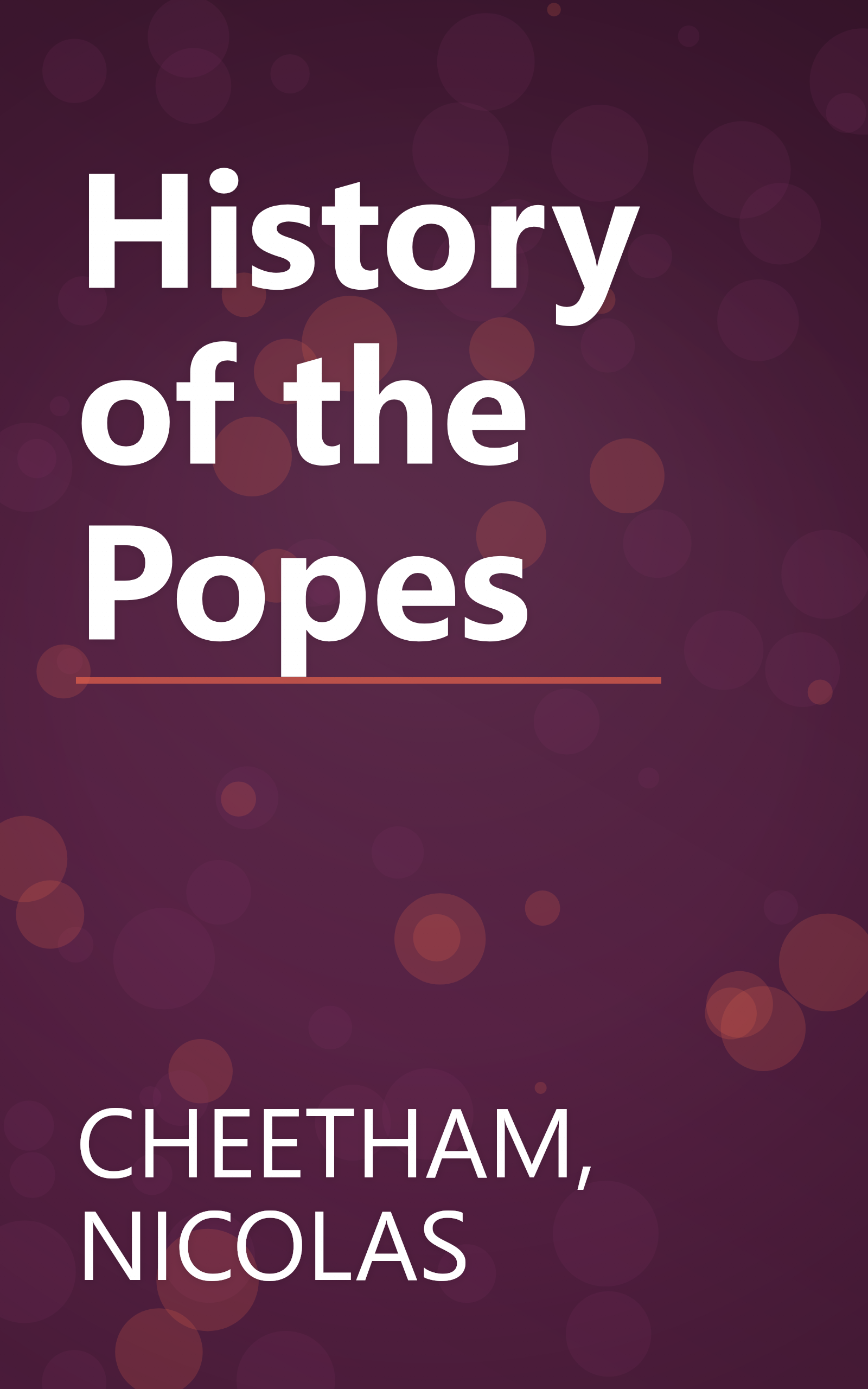 History of the Popes book cover
