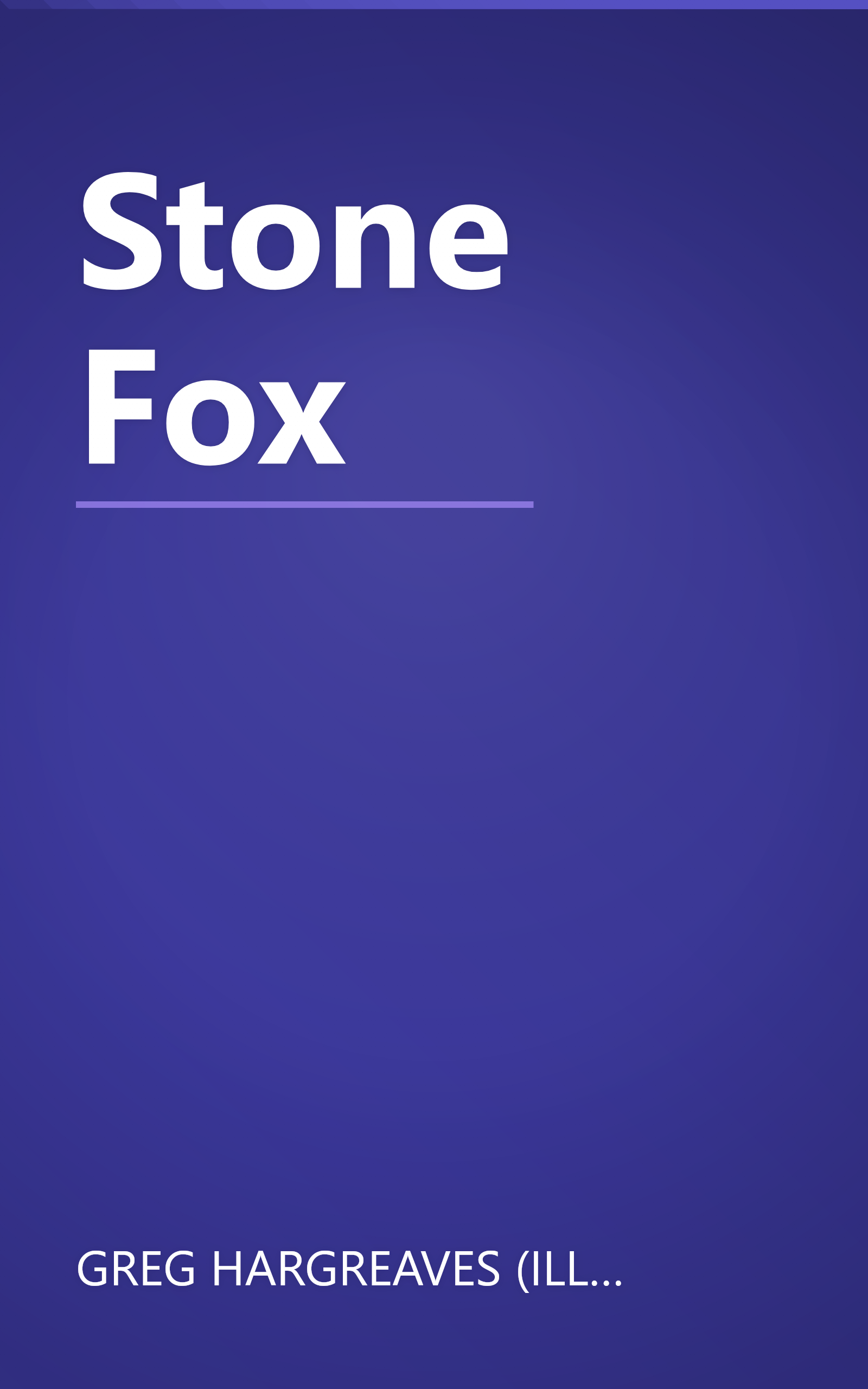 Stone Fox book cover