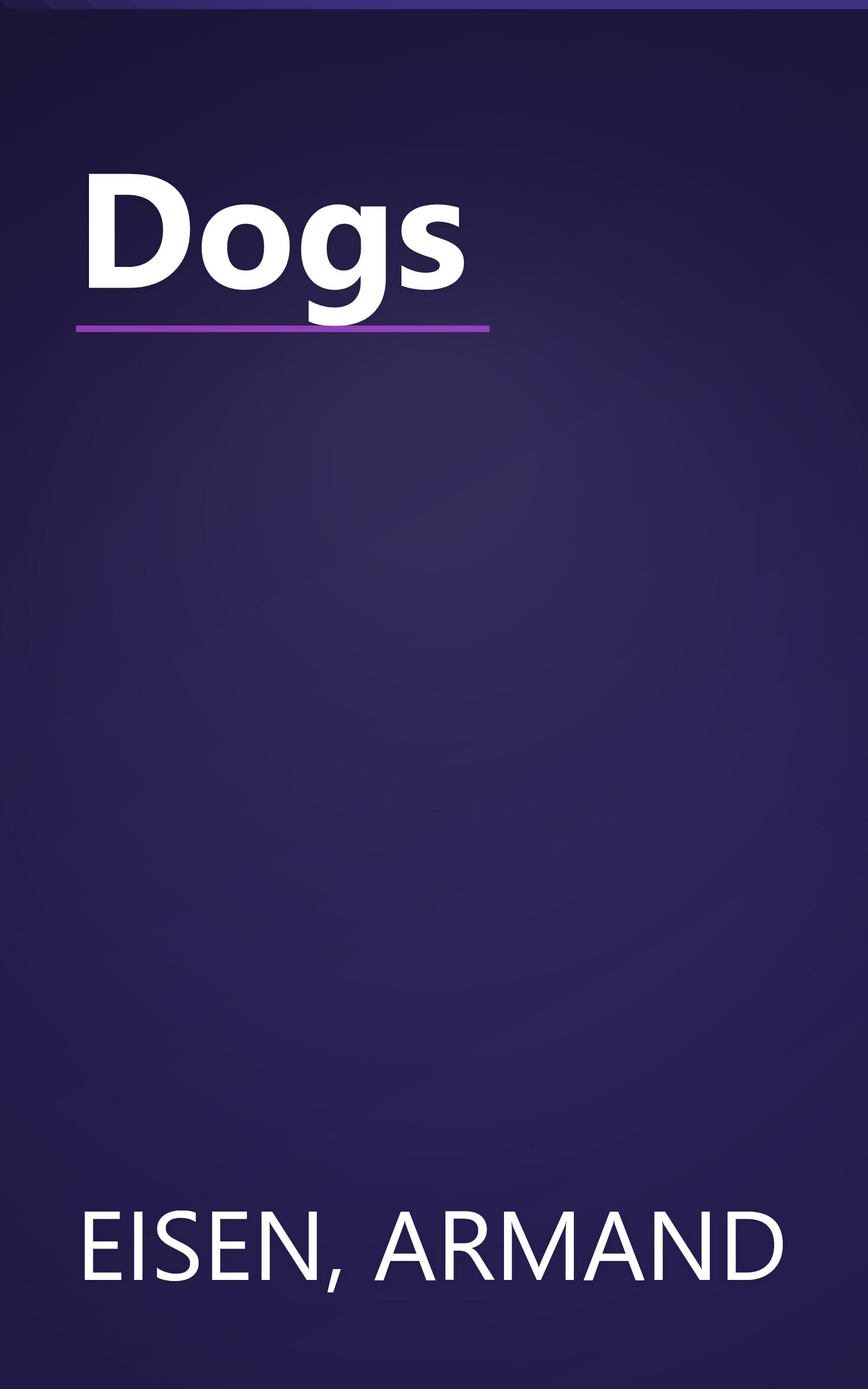 Dogs book cover
