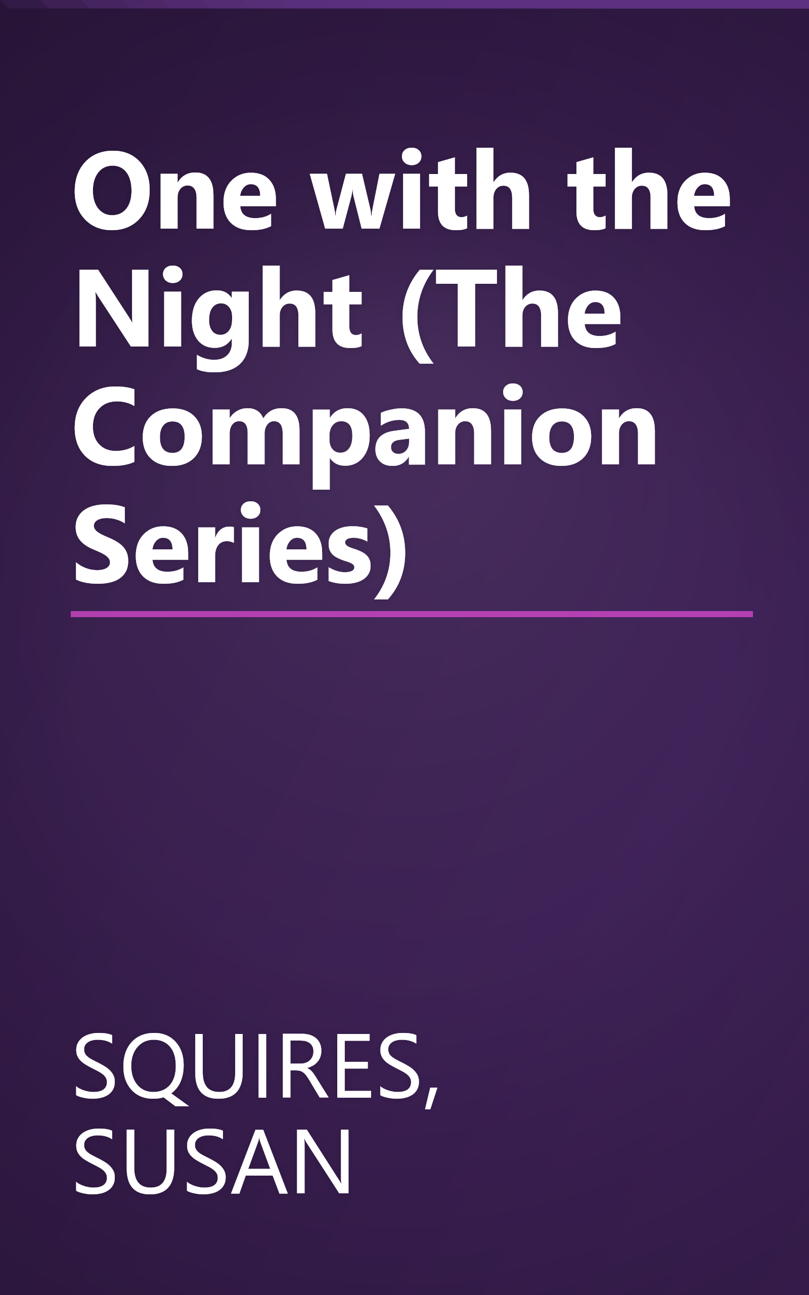 One with the Night (The Companion Series) book cover