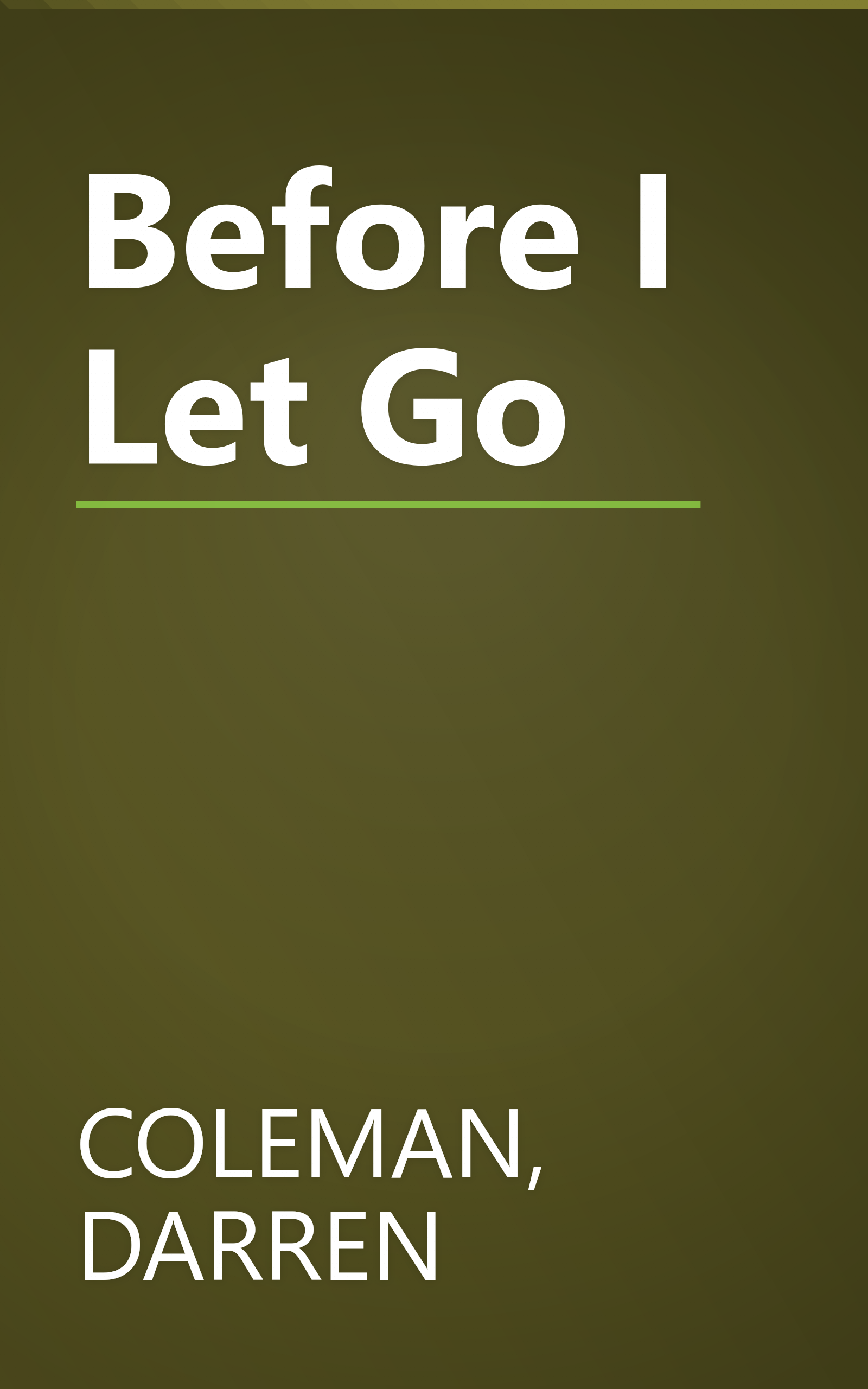 Before I Let Go book cover