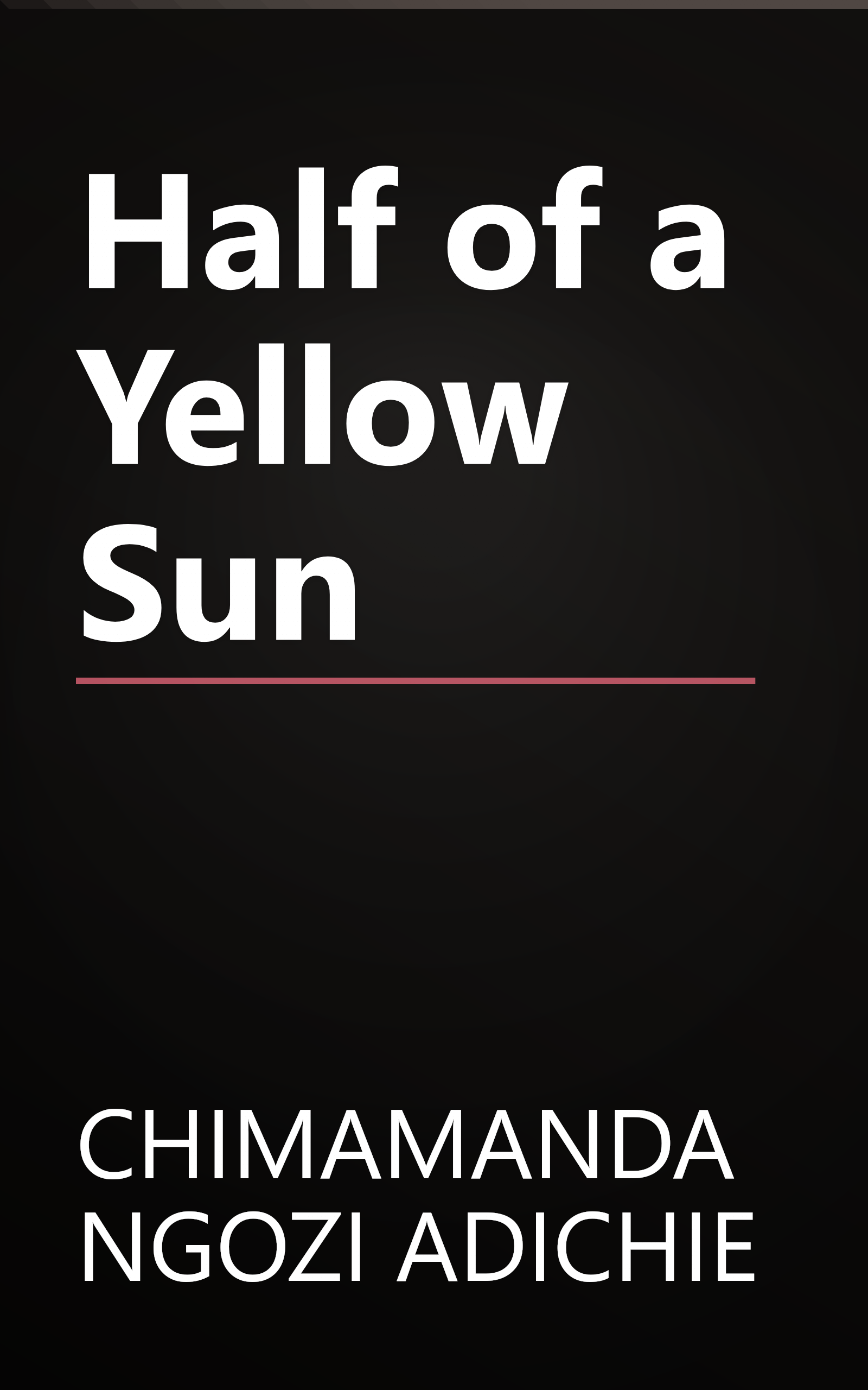 Half of a Yellow Sun book cover