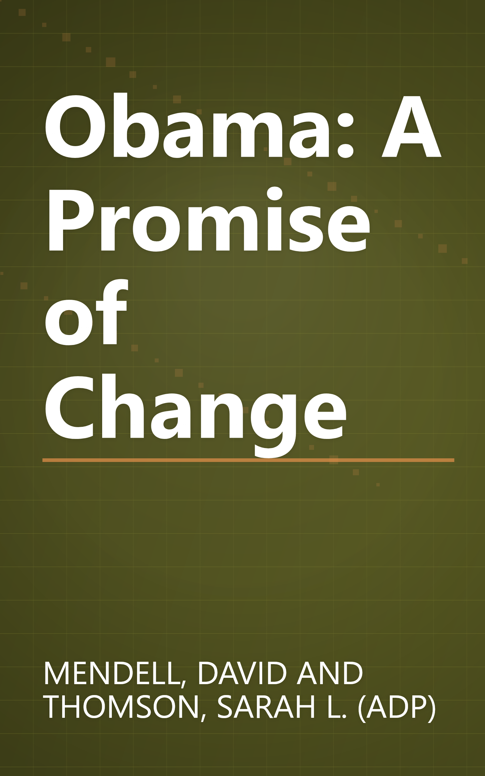 Obama: A Promise of Change book cover