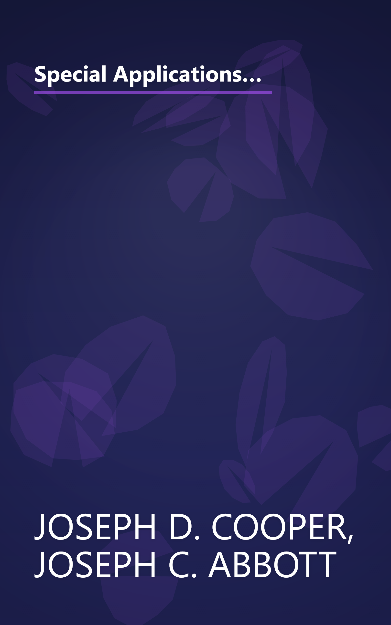 Special Applications: Motor Drives, Underwater Photography and Auxiliary Systems (The Nikon Handbook Series) book cover