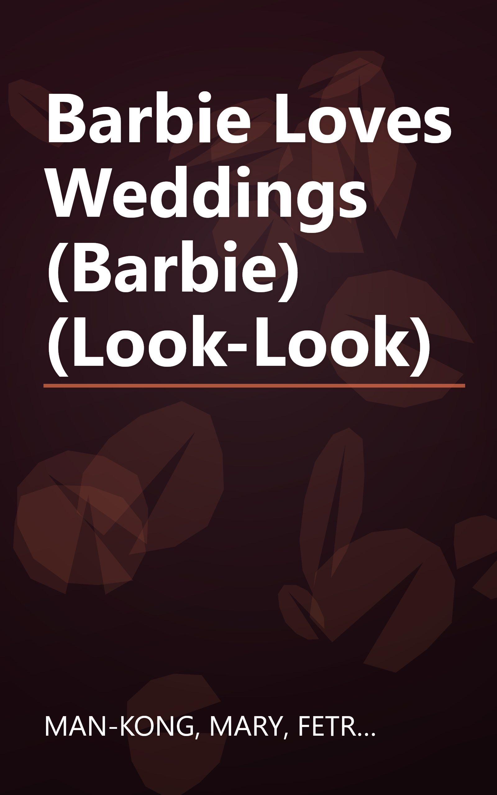 Barbie Loves Weddings (Barbie) (Look-Look) book cover