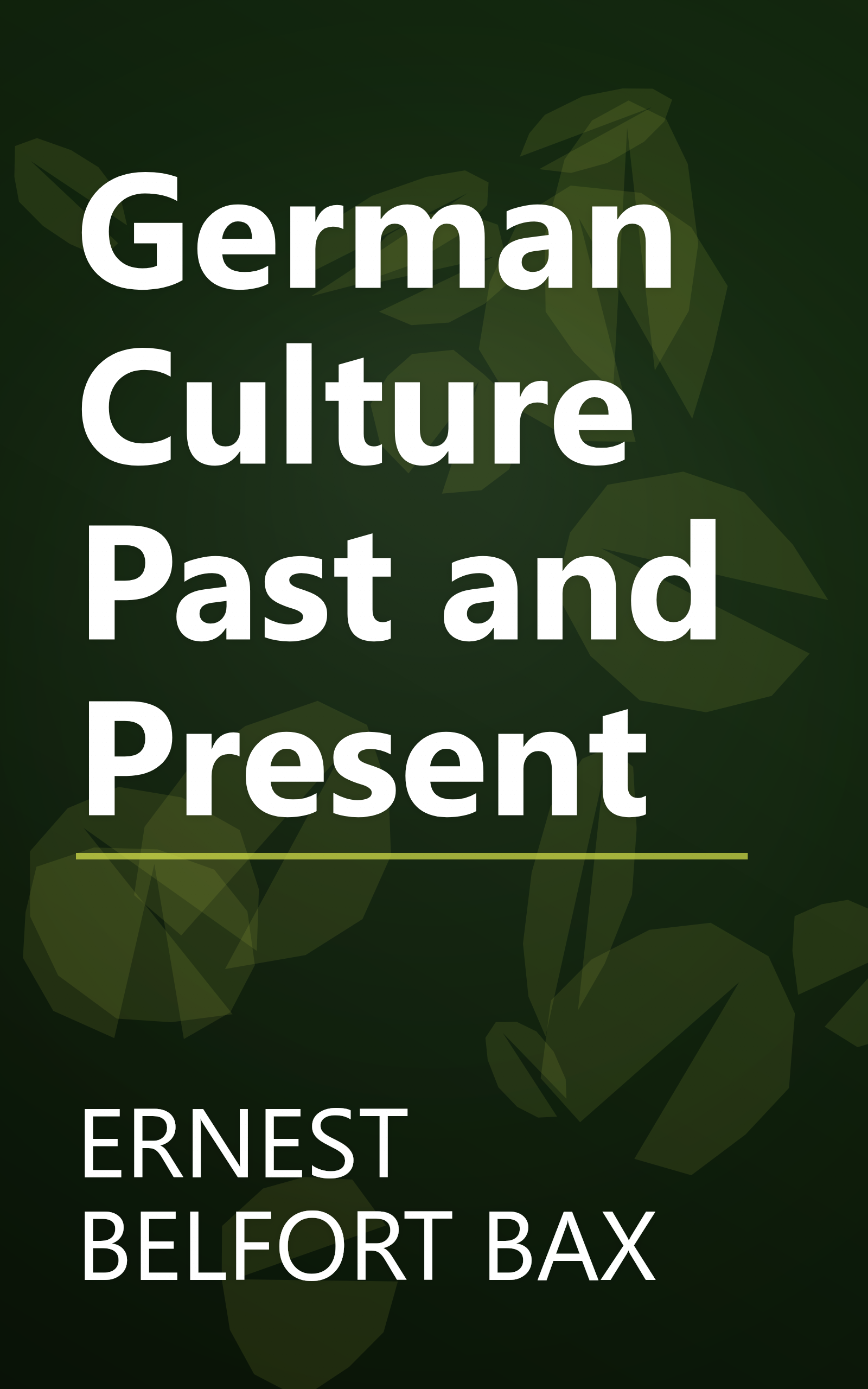 German Culture Past and Present book cover