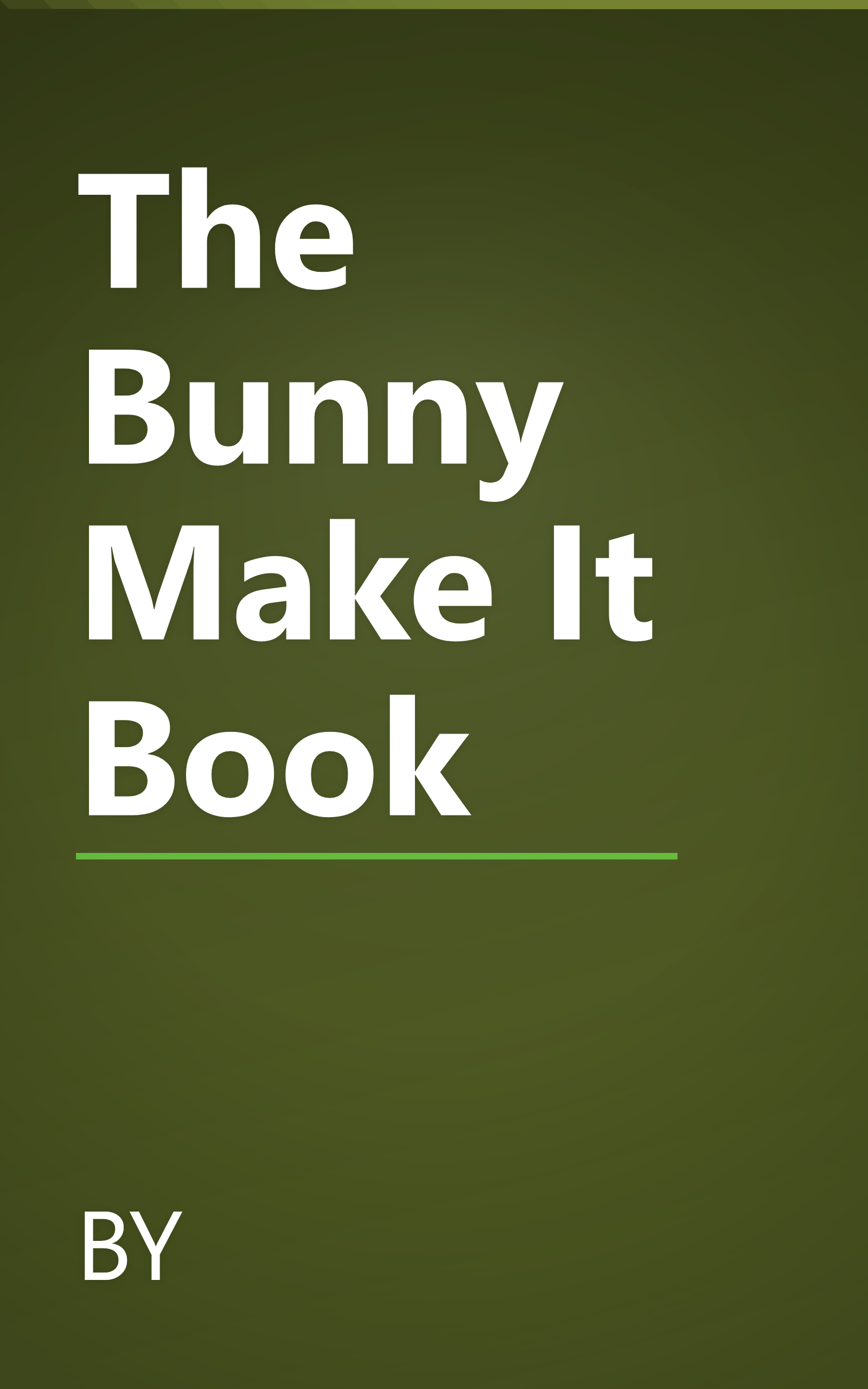 The Bunny Make It Book book cover
