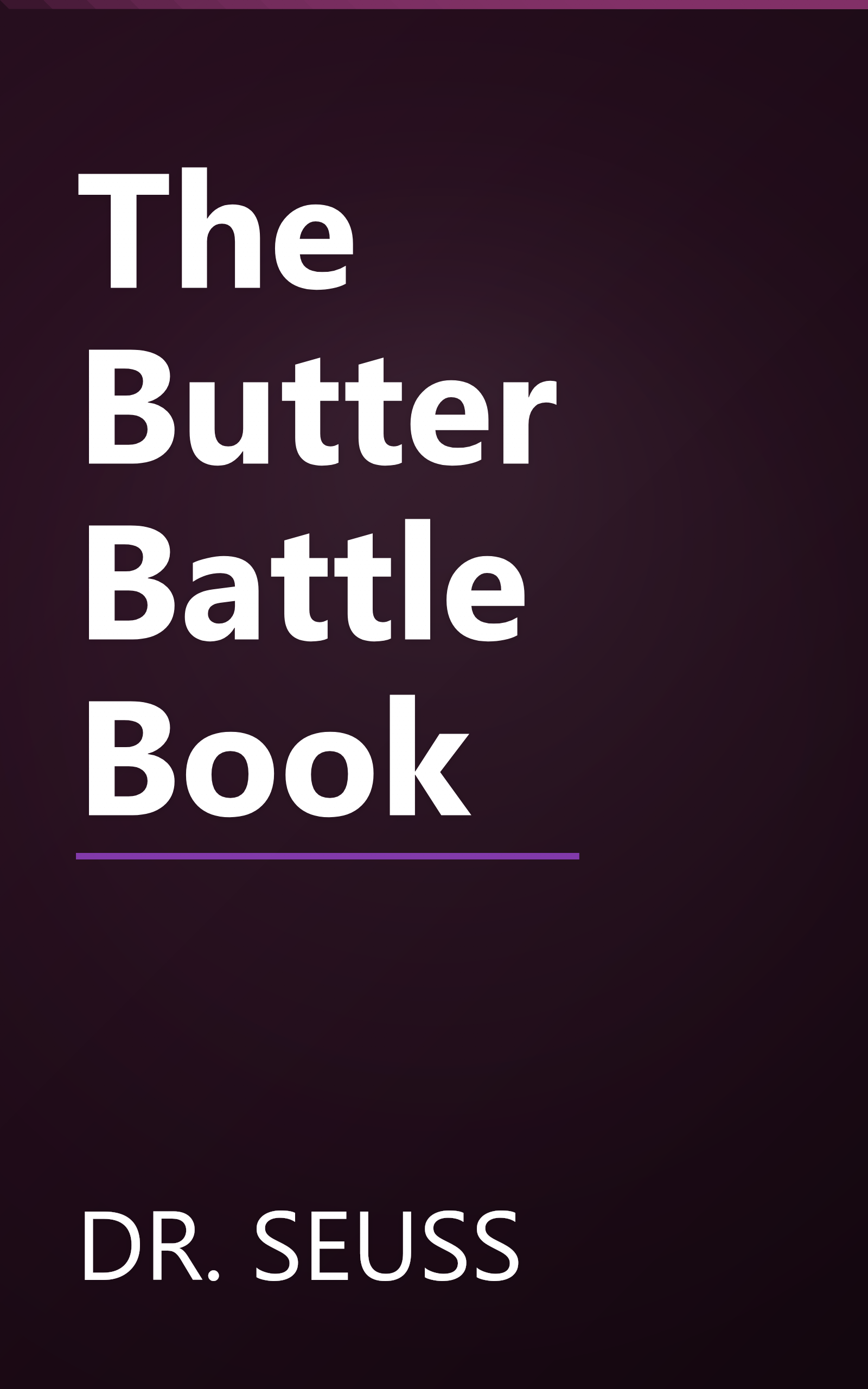 The Butter Battle Book book cover