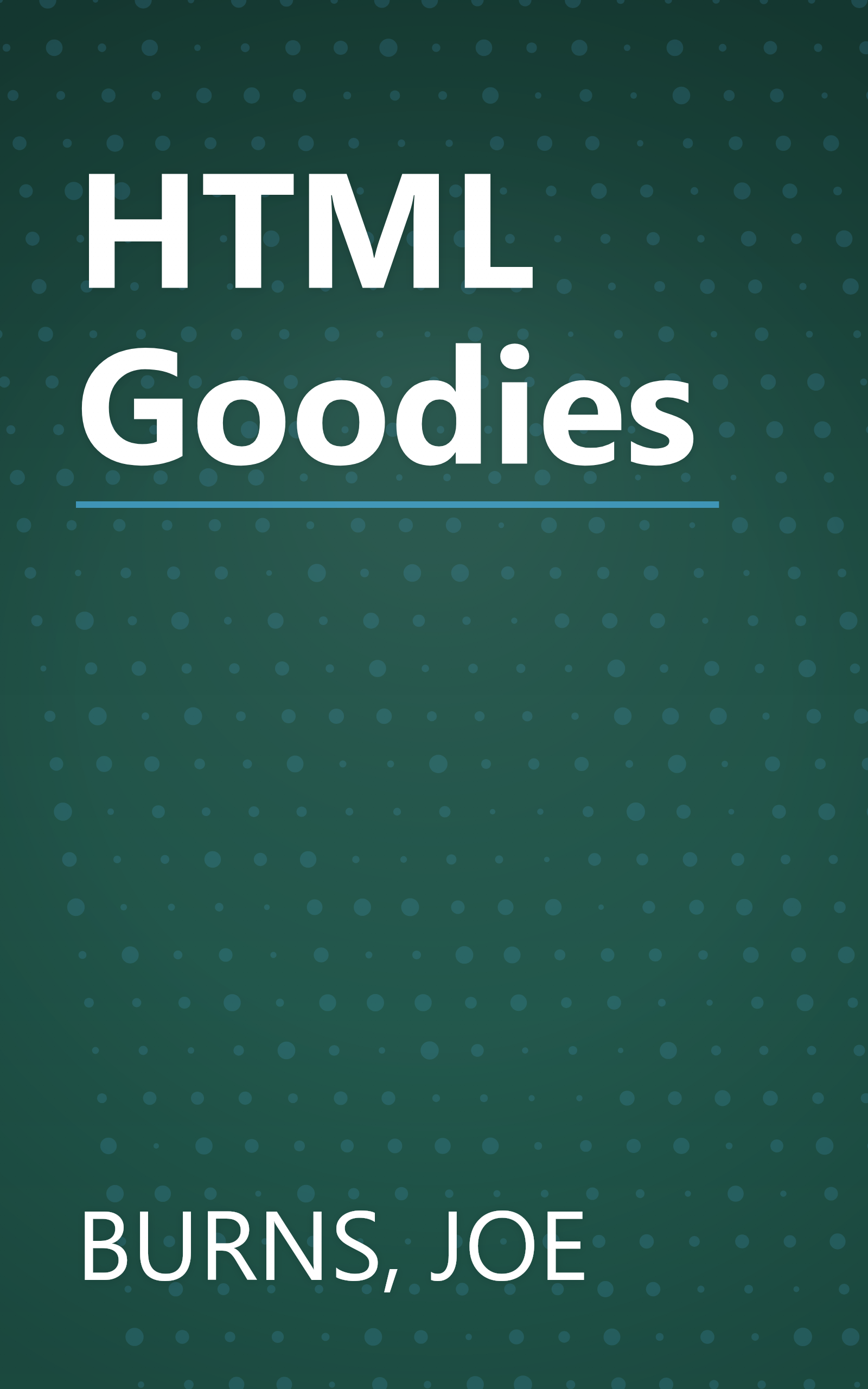HTML Goodies book cover