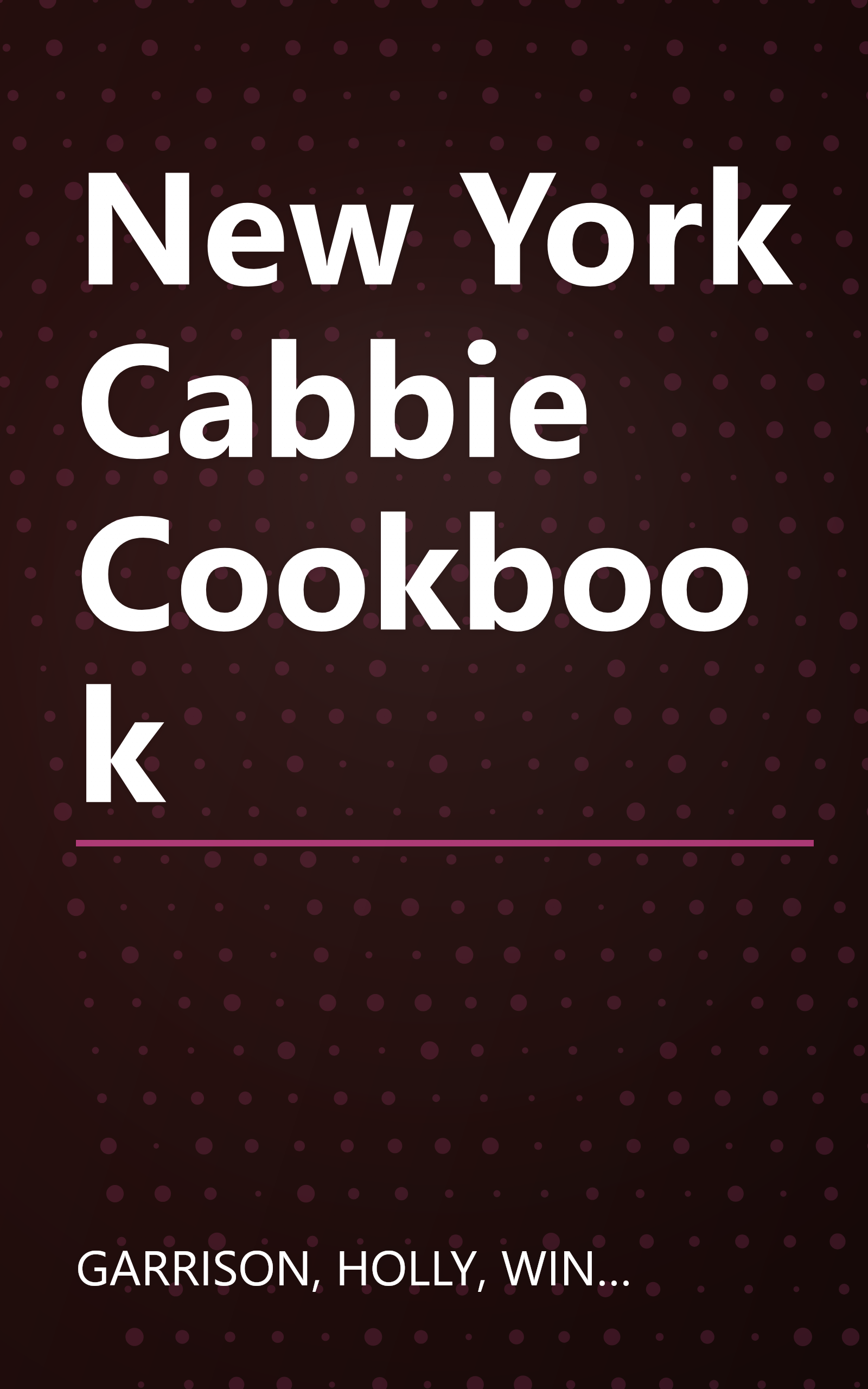 New York Cabbie Cookbook book cover