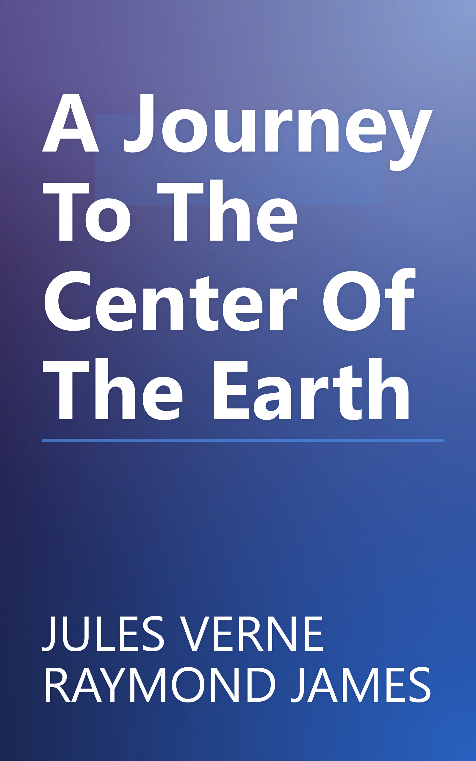 A Journey To The Center Of The Earth book cover