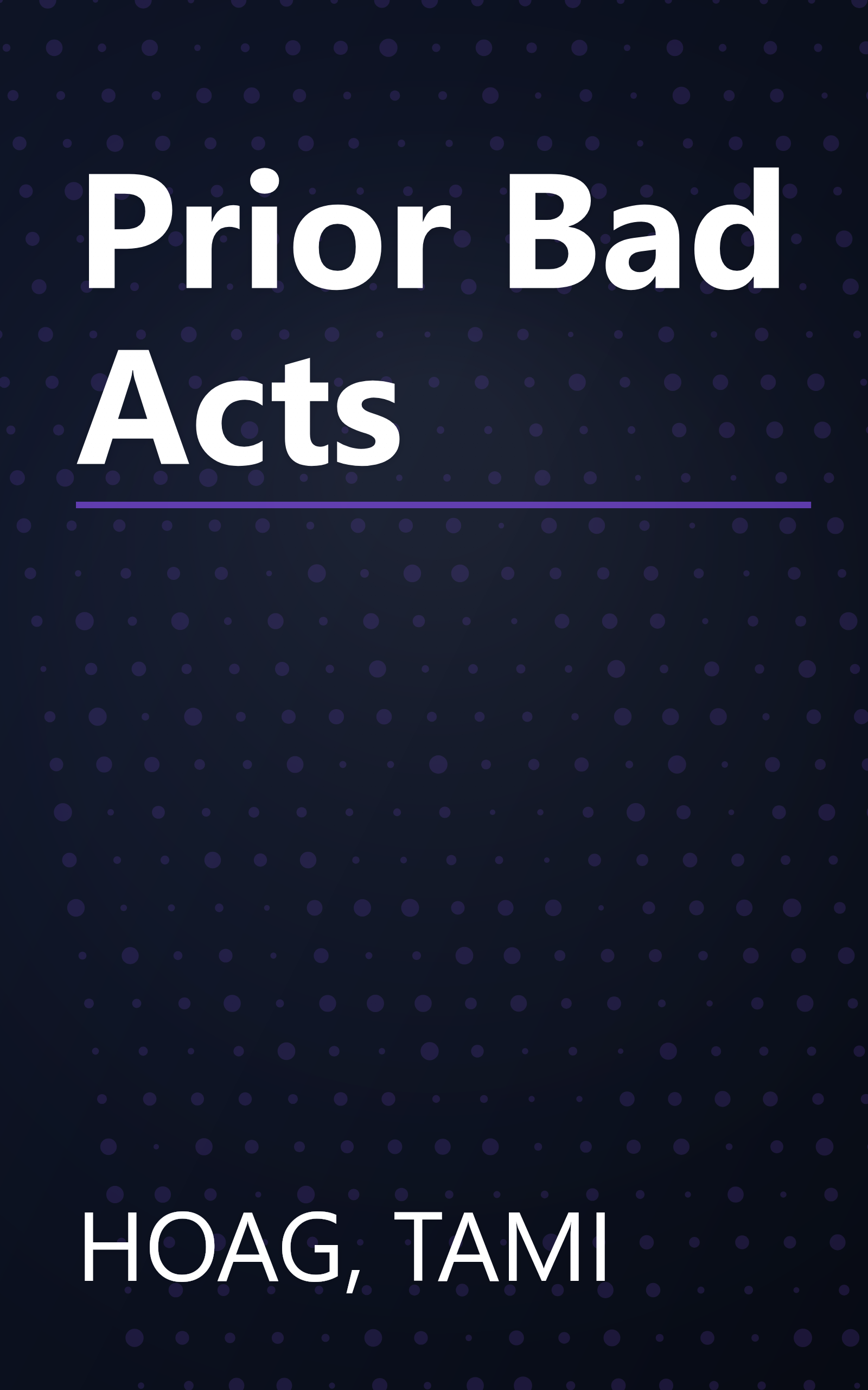 Prior Bad Acts book cover