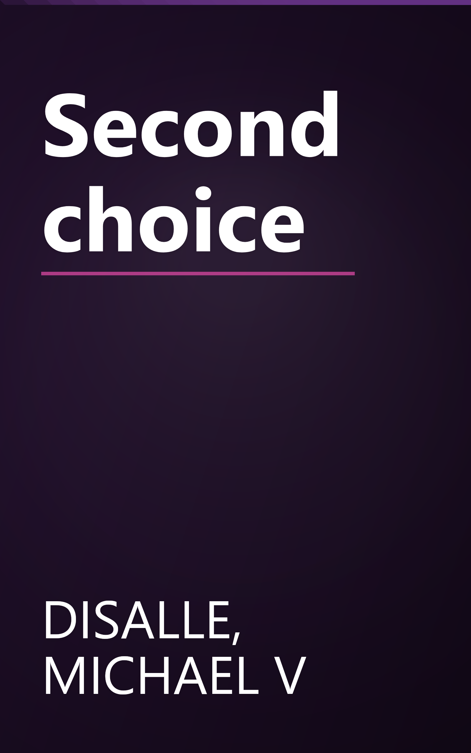 Second choice book cover