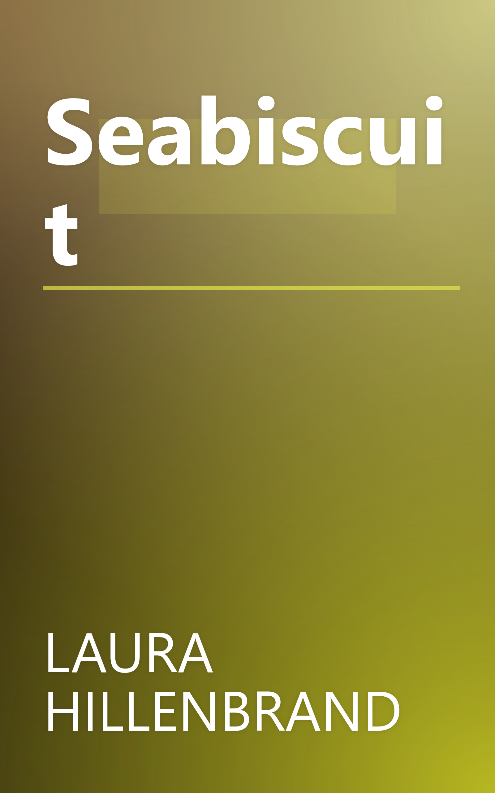 Seabiscuit book cover