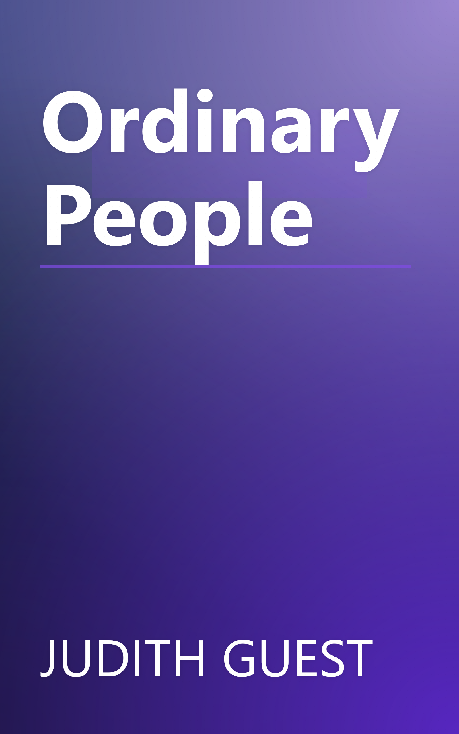 Ordinary People book cover