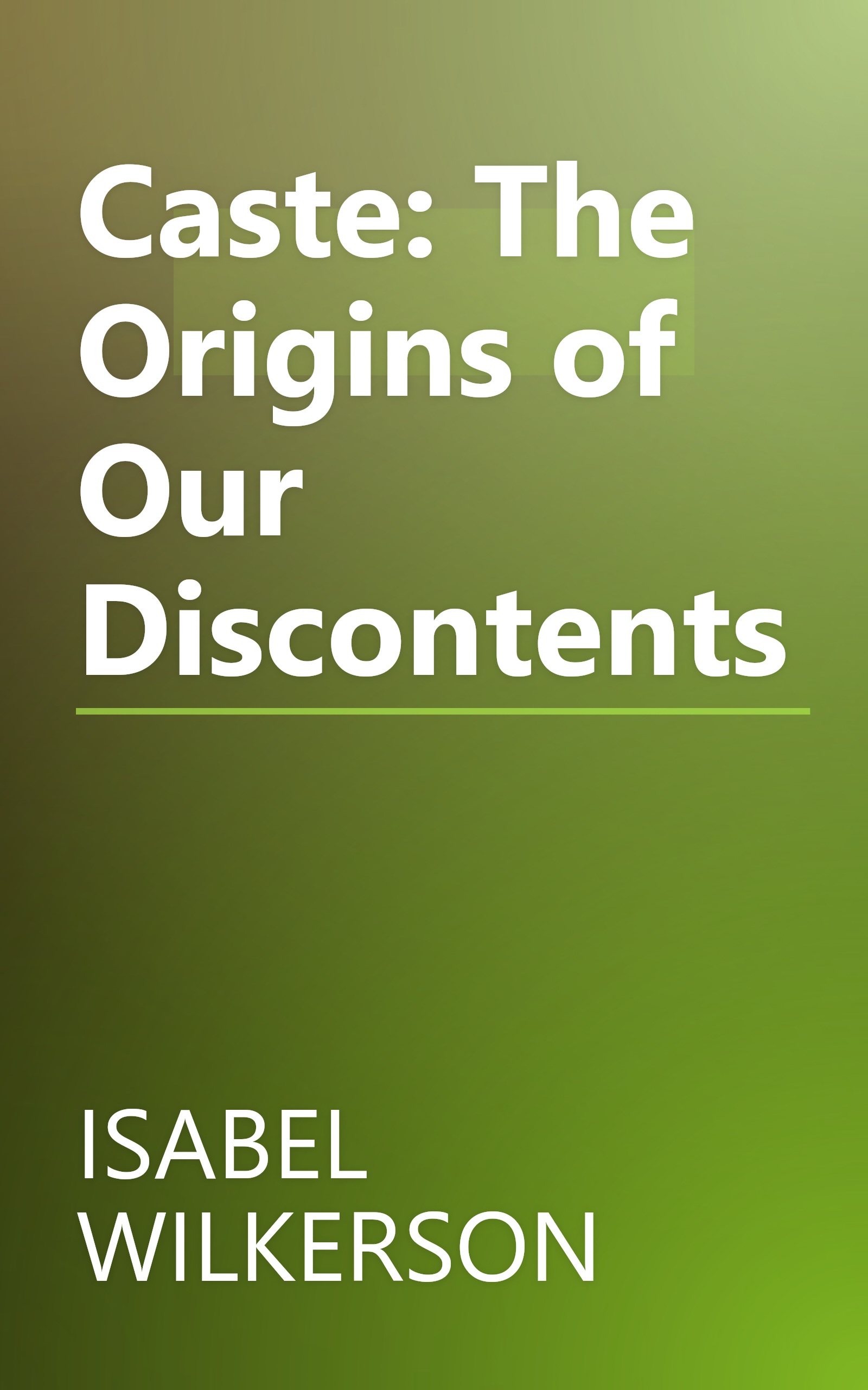 Caste: The Origins of Our Discontents book cover