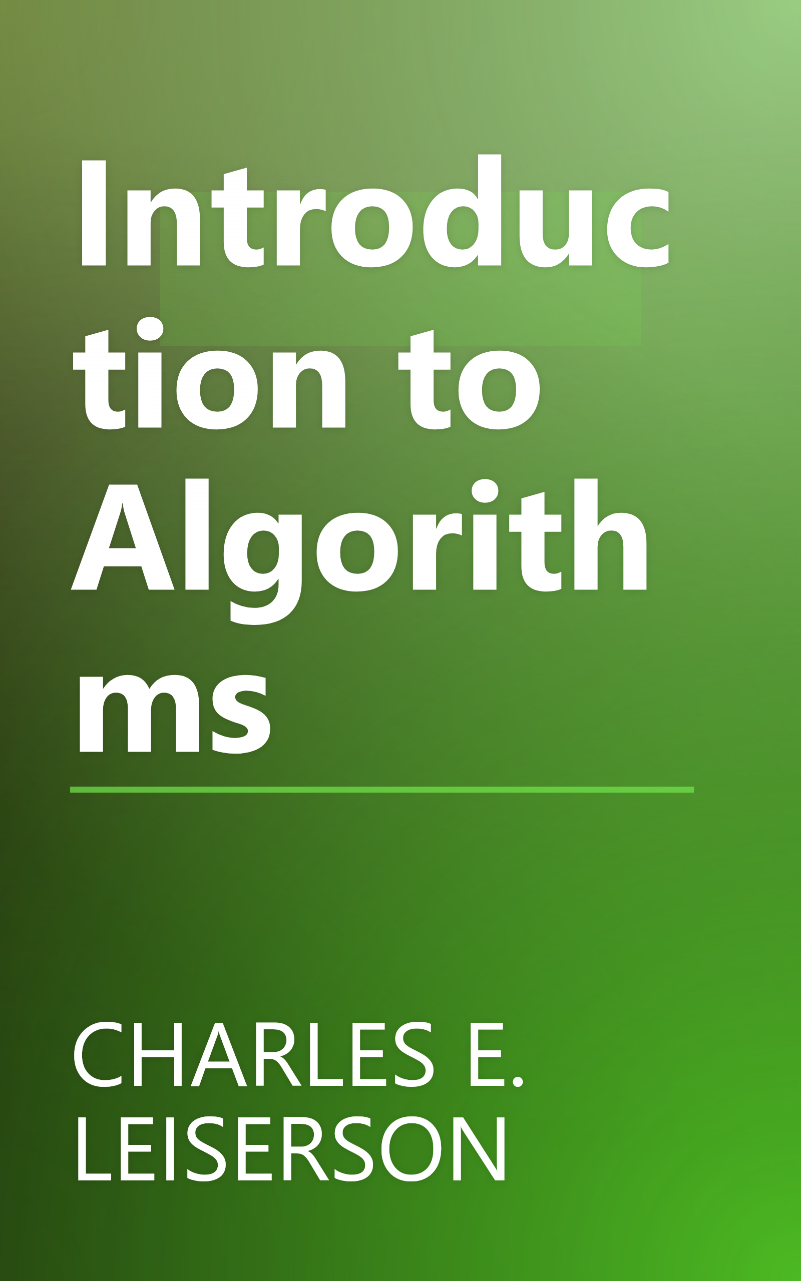 Introduction to Algorithms book cover