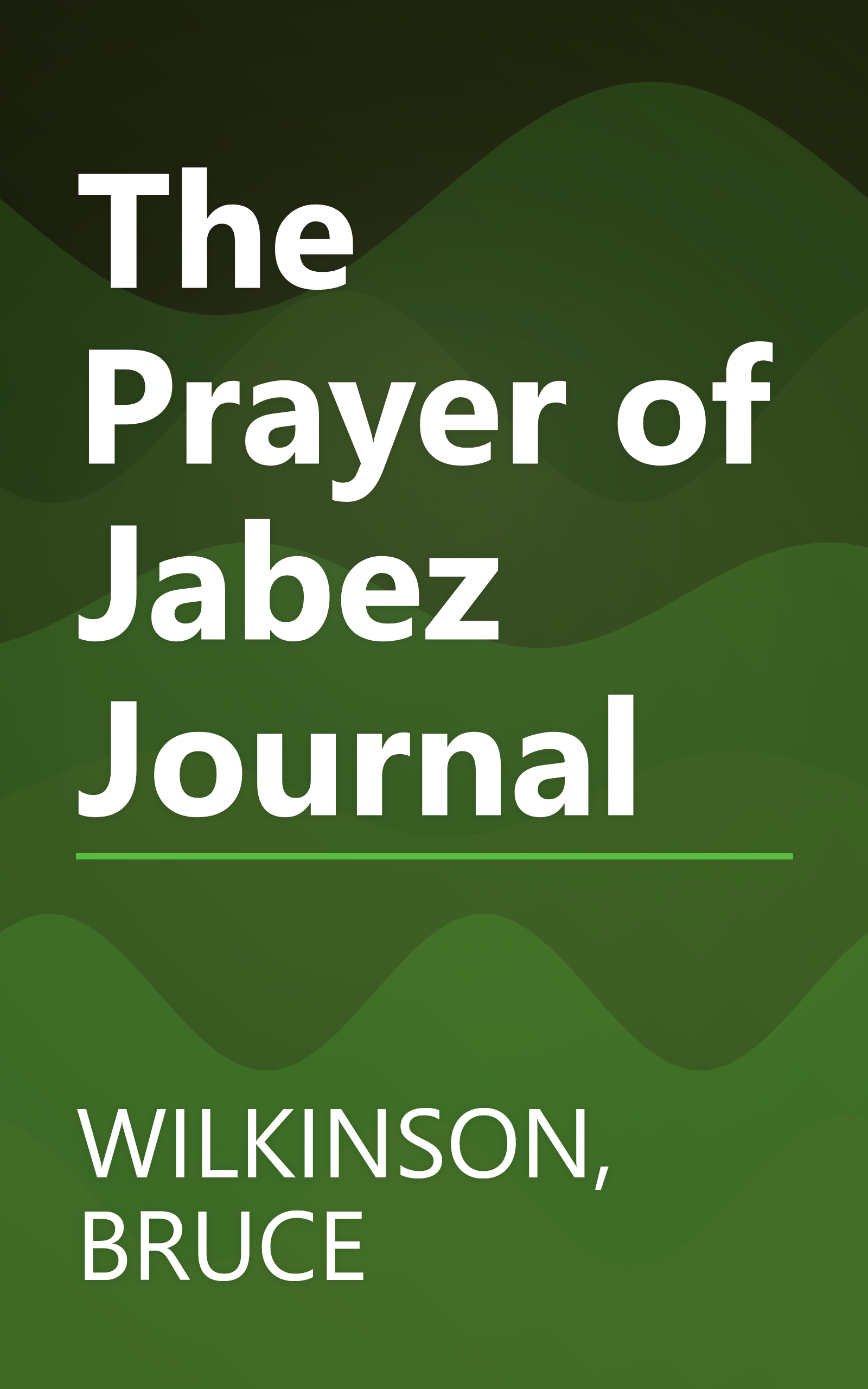 The Prayer of Jabez Journal book cover