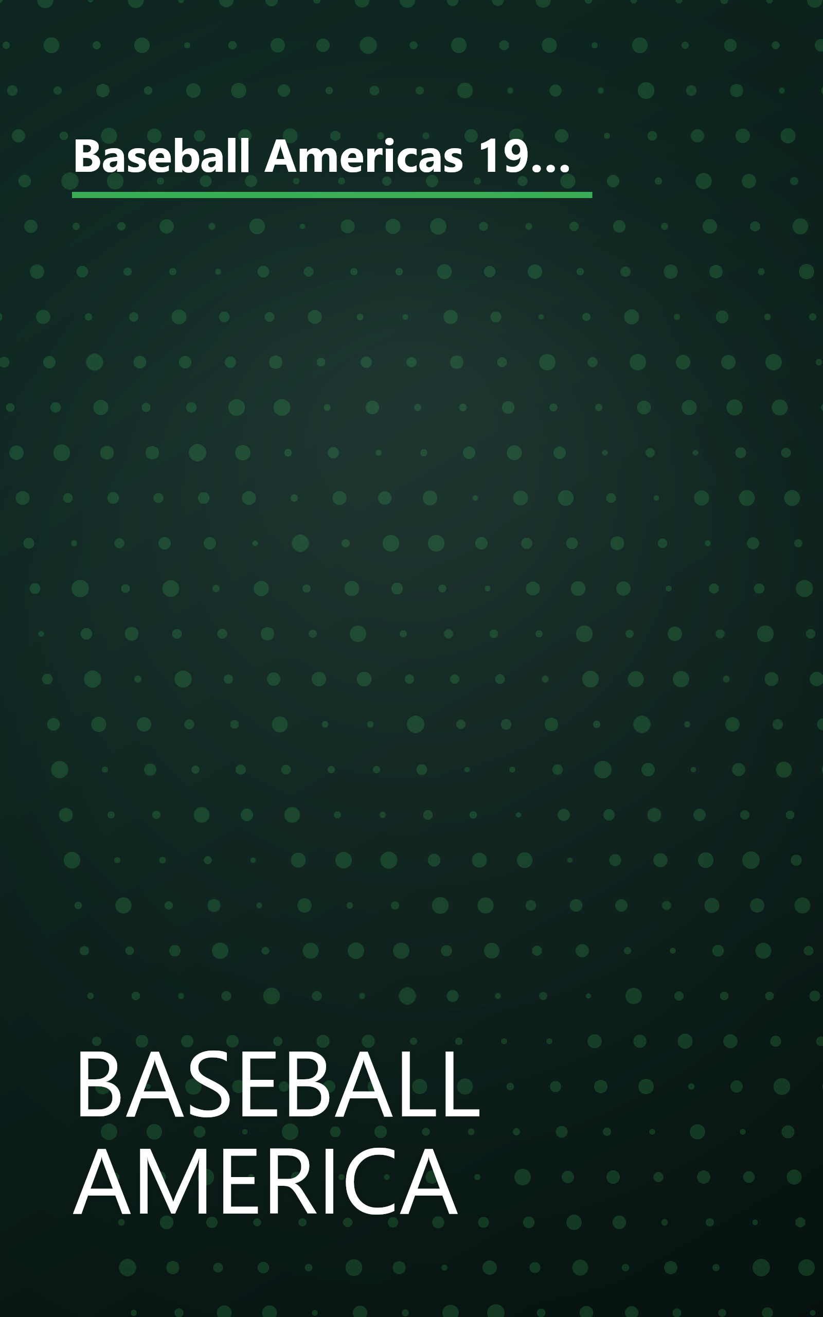 Baseball Americas 1995 Almanac: A Comprehensive Review of the 1994 Season, Featuring Statistics and Commentary (Baseball America Almanac) book cover