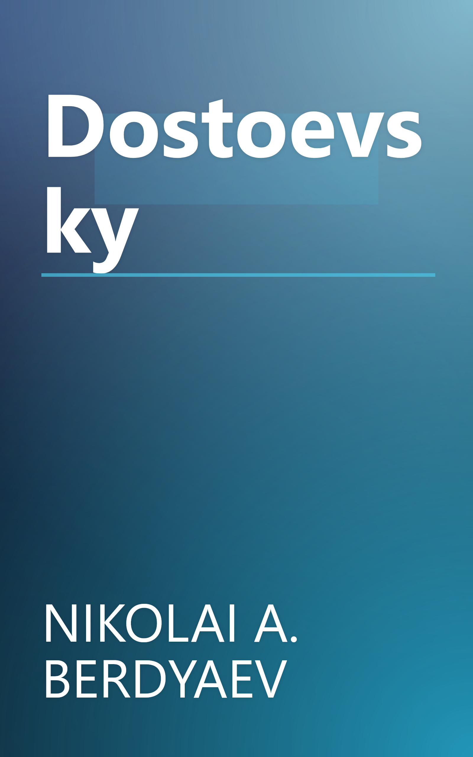 Dostoevsky book cover
