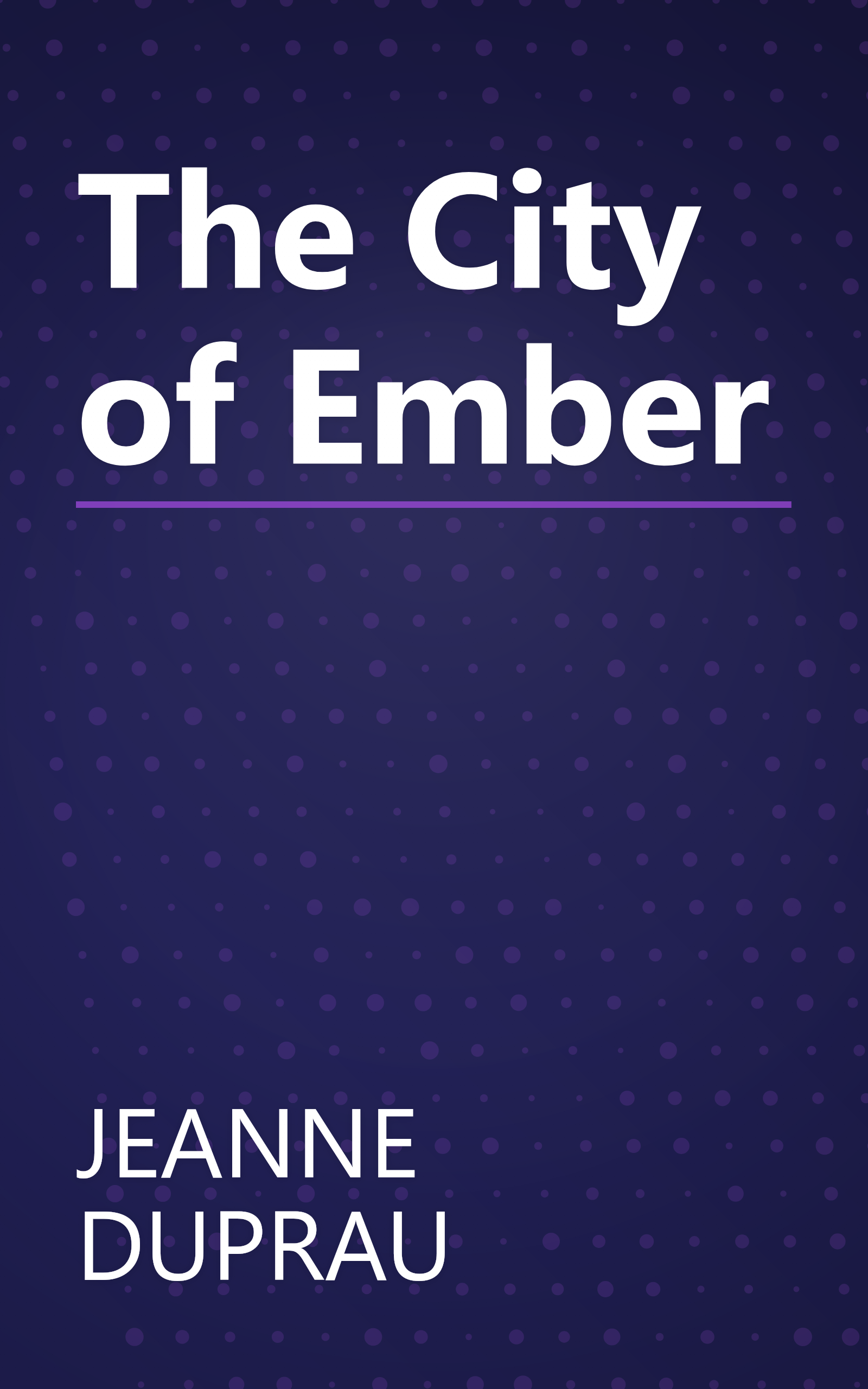 The City of Ember book cover