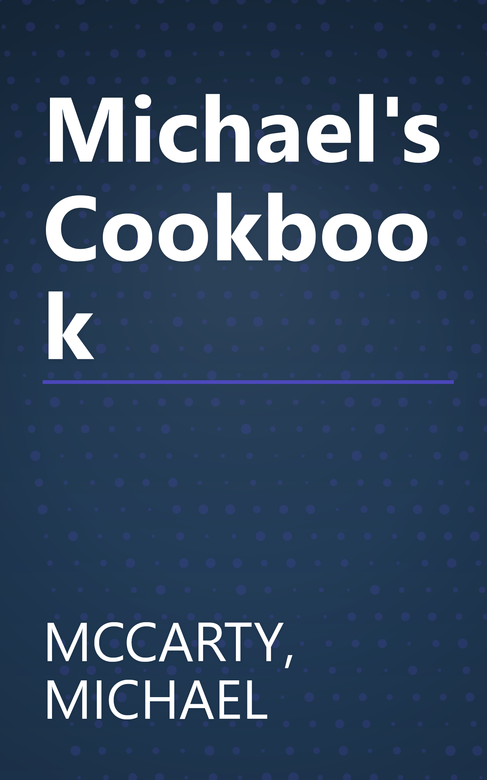 Michael's Cookbook book cover