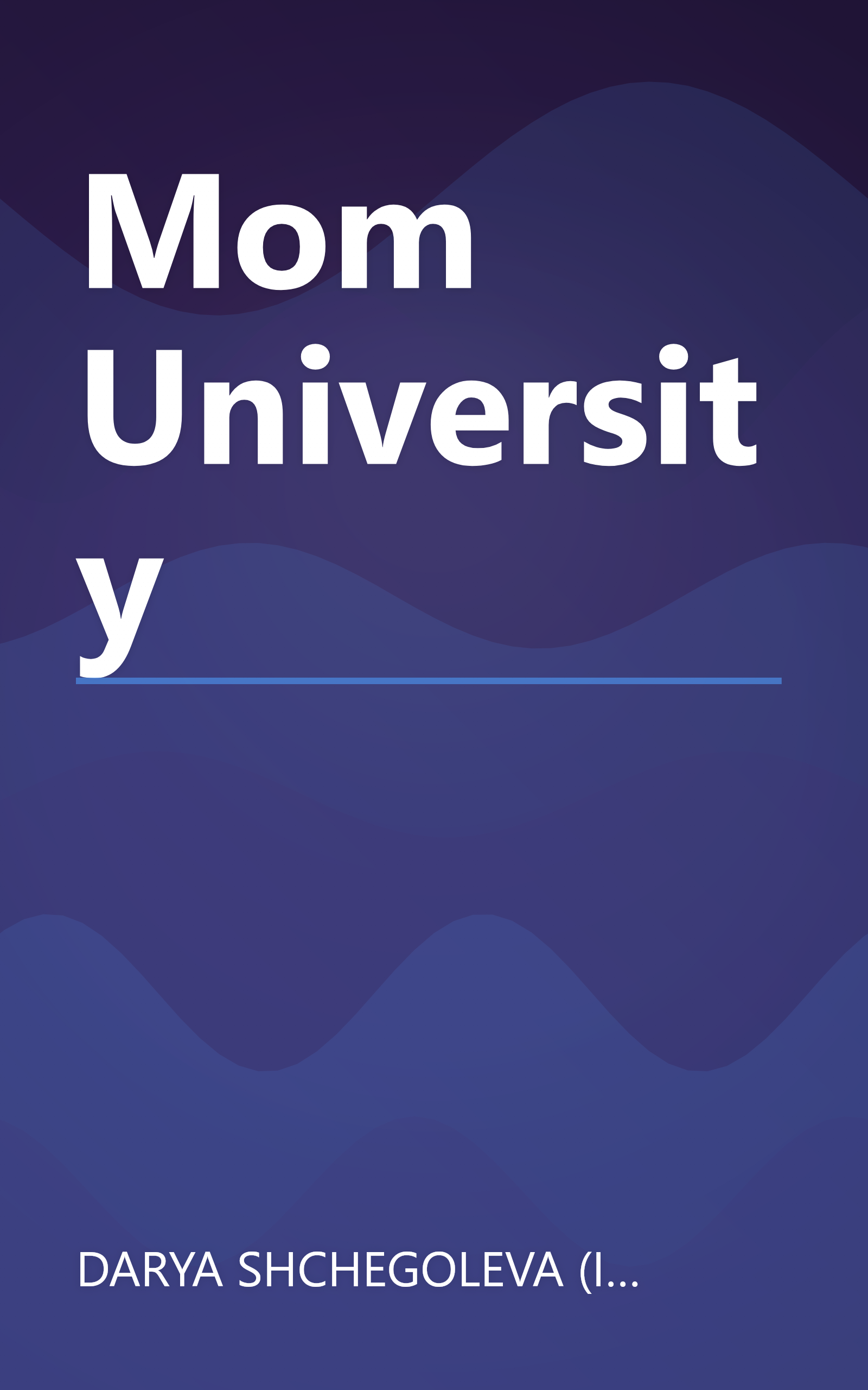 Mom University book cover