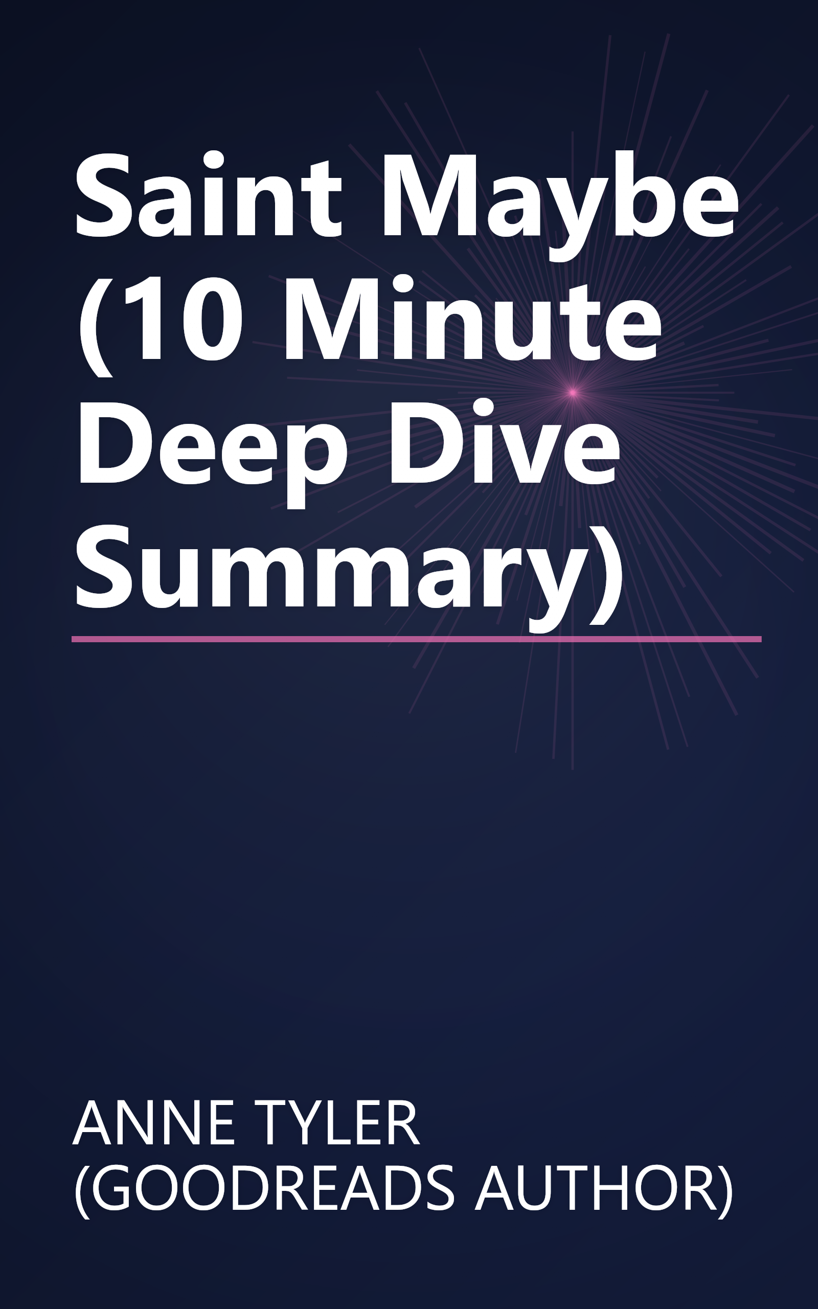 Saint Maybe (10 Minute   Deep Dive Summary) book cover