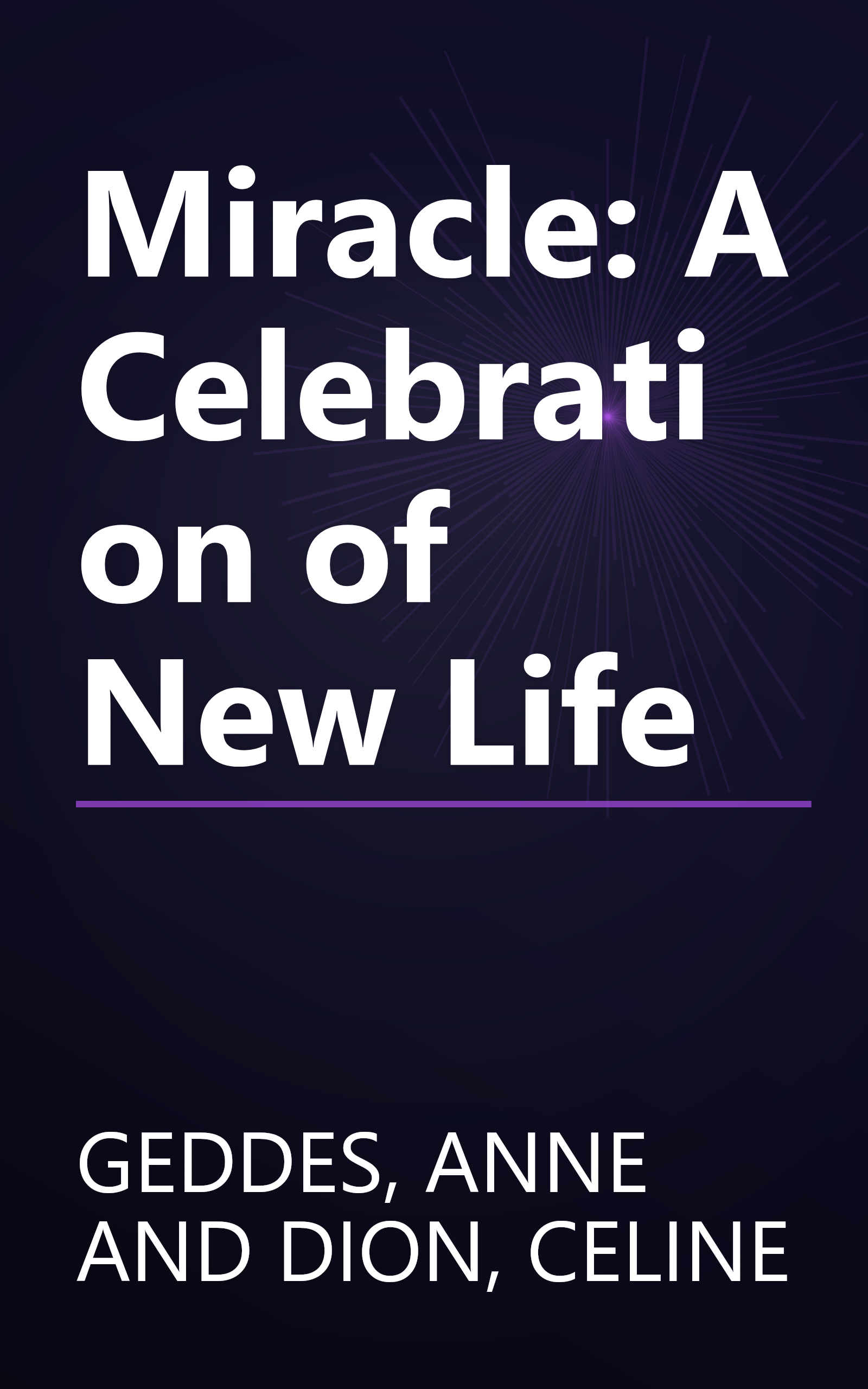 Miracle: A Celebration of New Life book cover