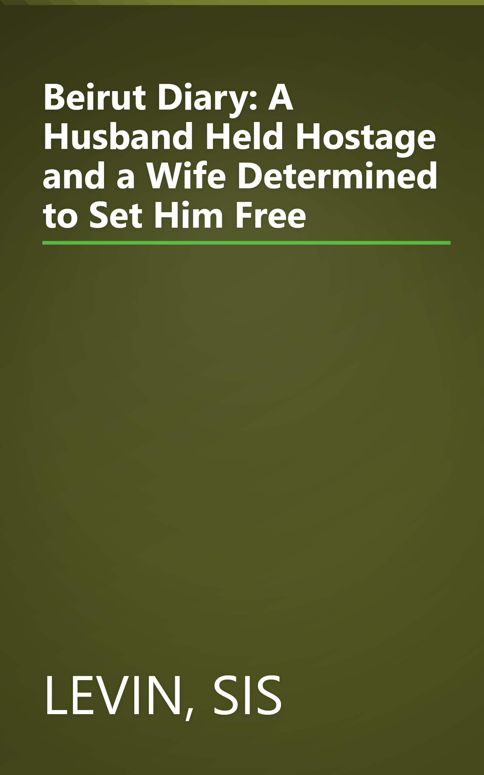 Beirut Diary: A Husband Held Hostage and a Wife Determined to Set Him Free book cover