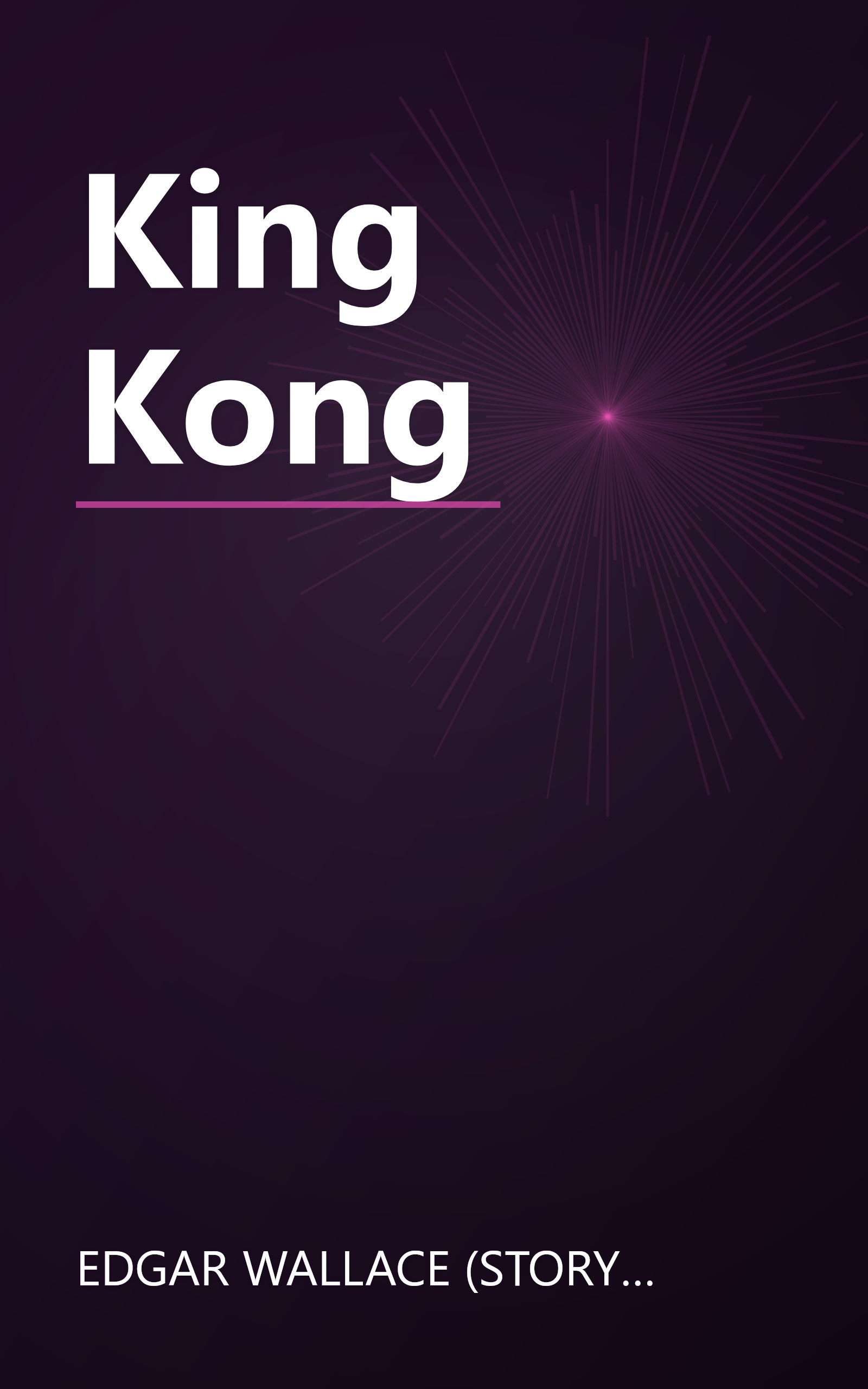 King Kong book cover