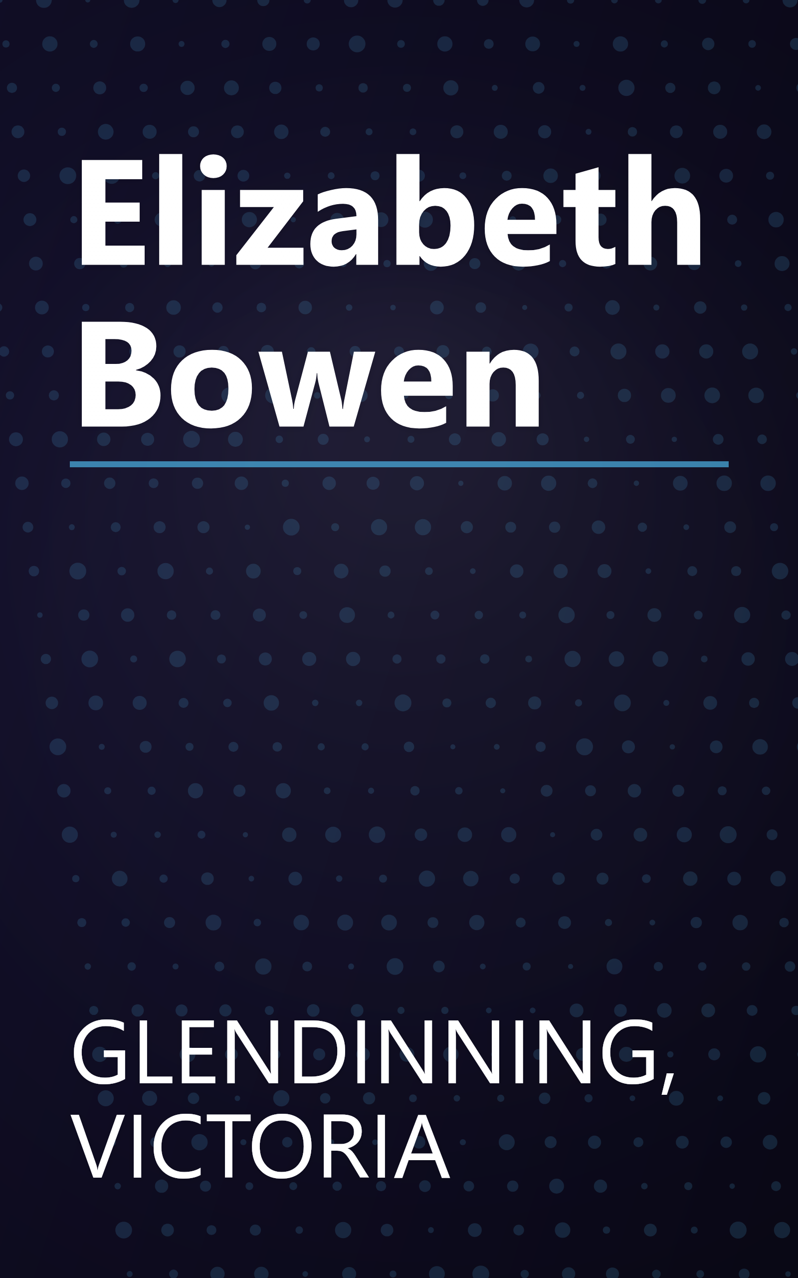 Elizabeth Bowen book cover