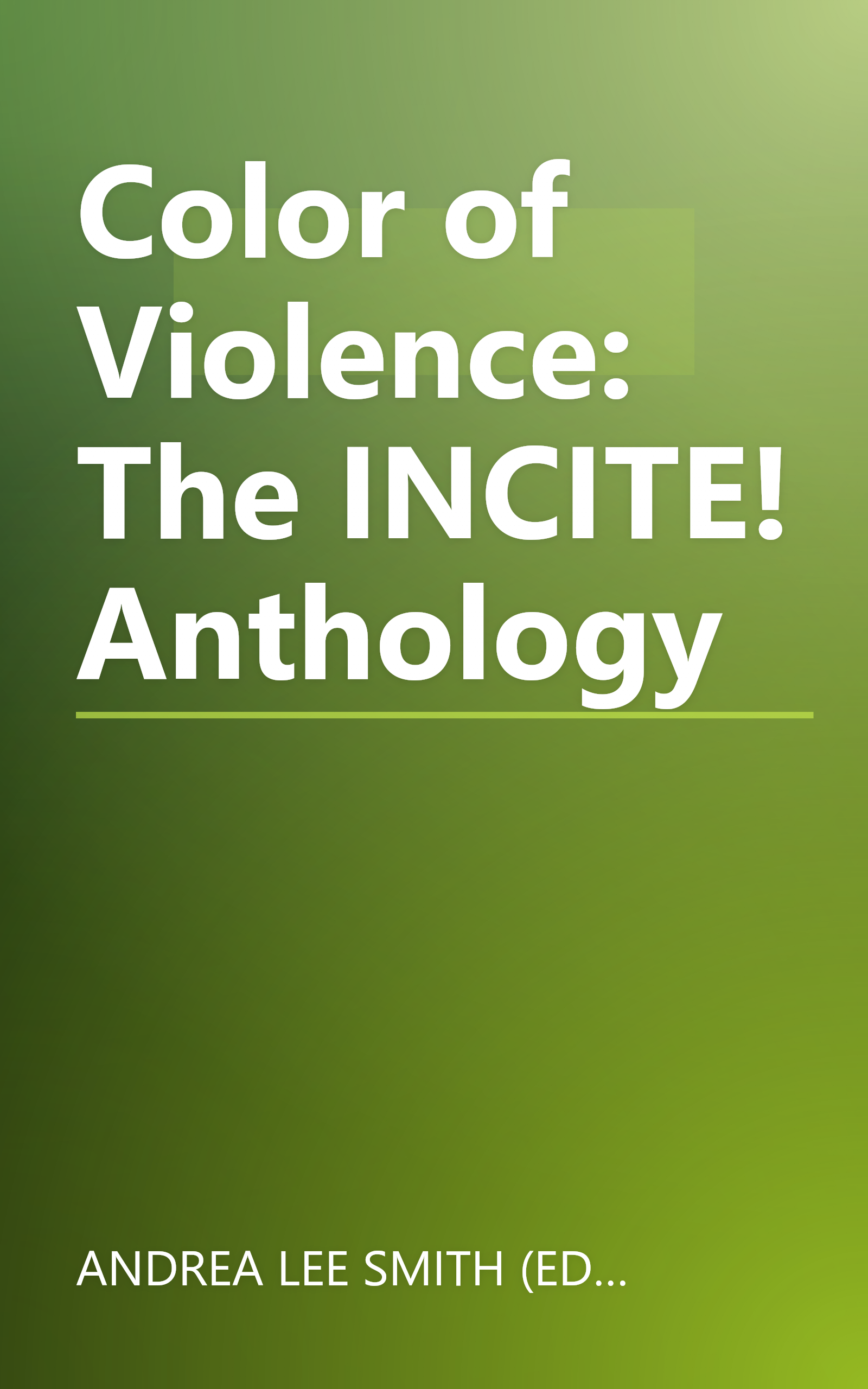 Color of Violence: The INCITE! Anthology book cover