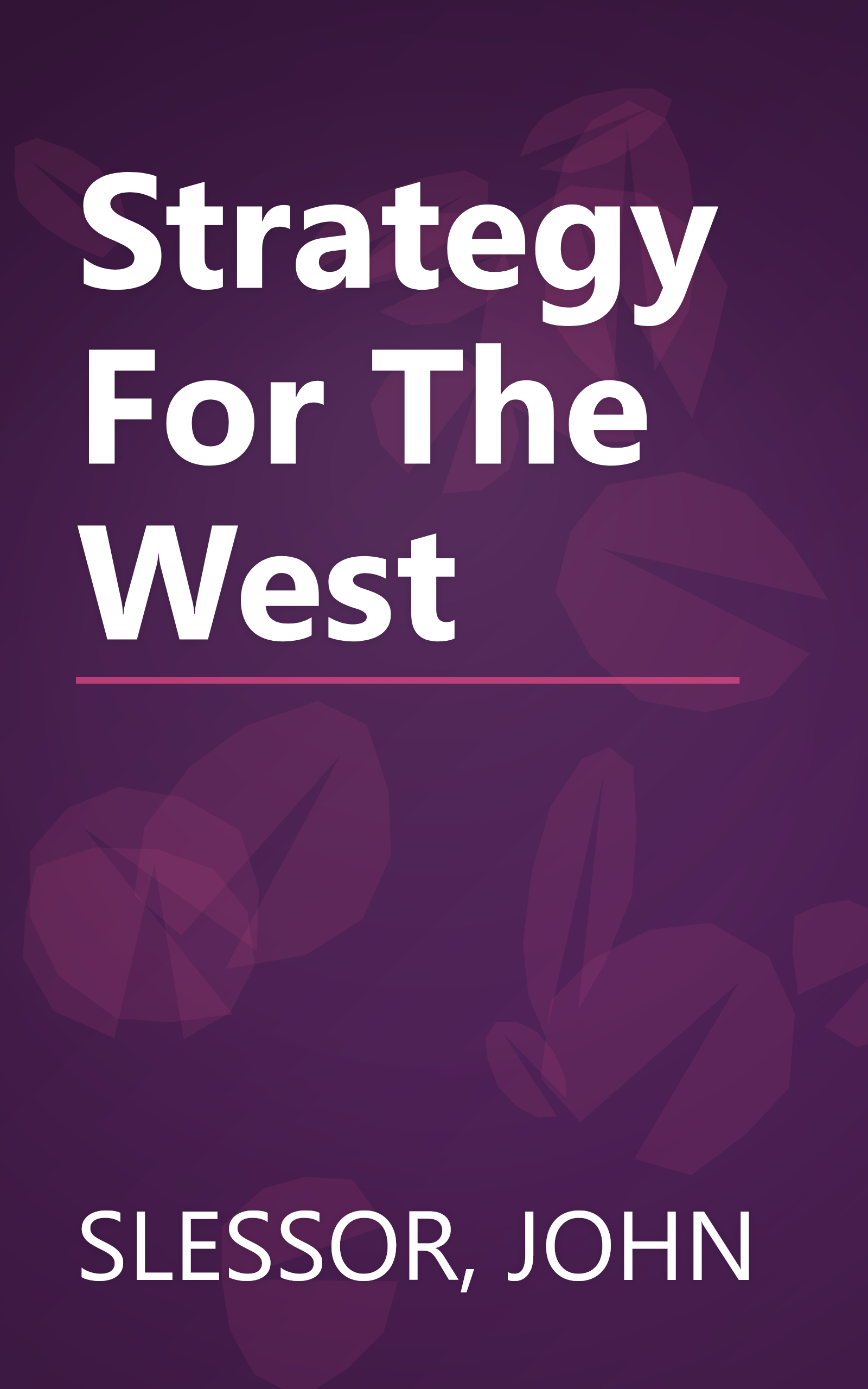 Strategy For The West book cover