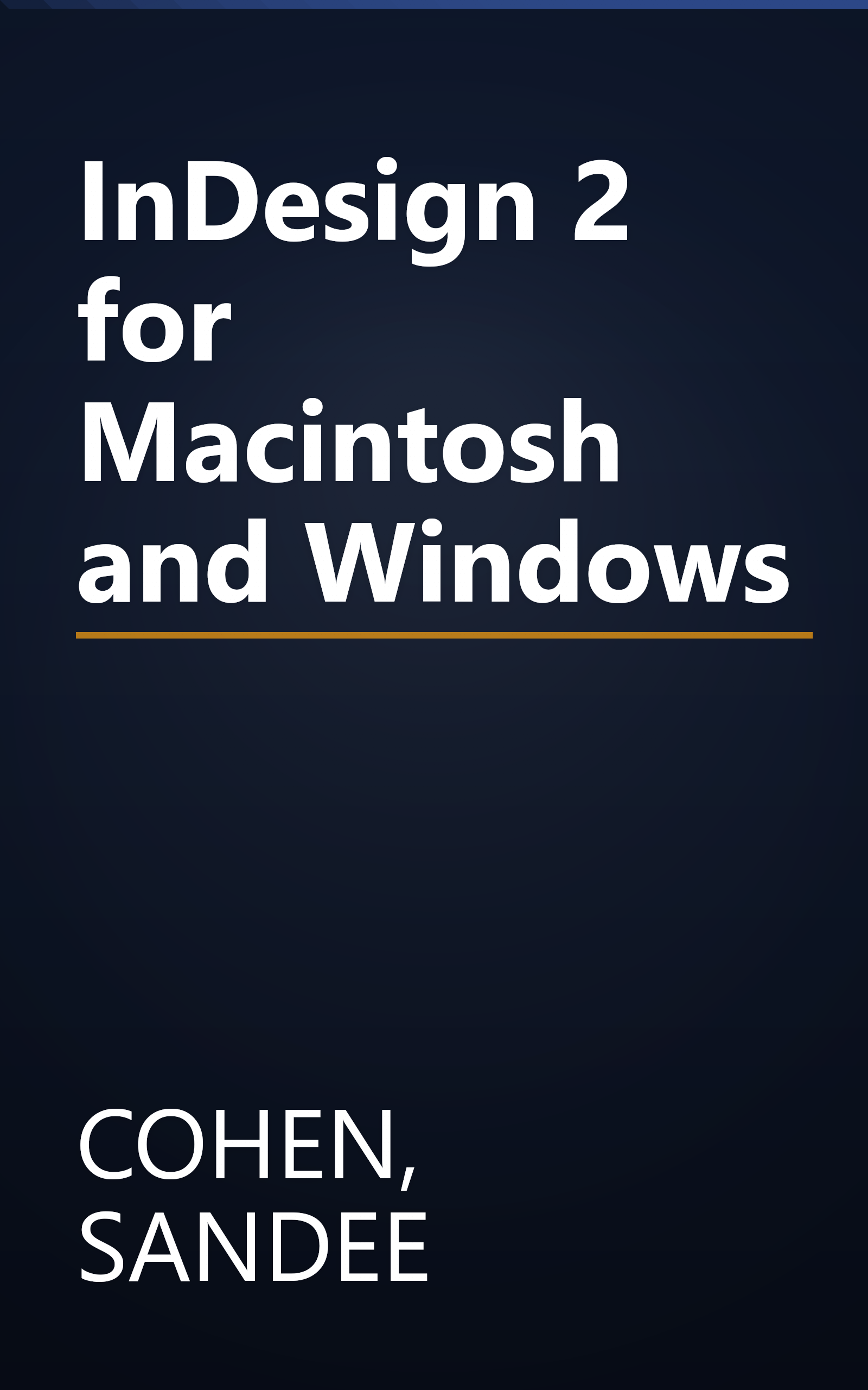 InDesign 2 for Macintosh and Windows book cover