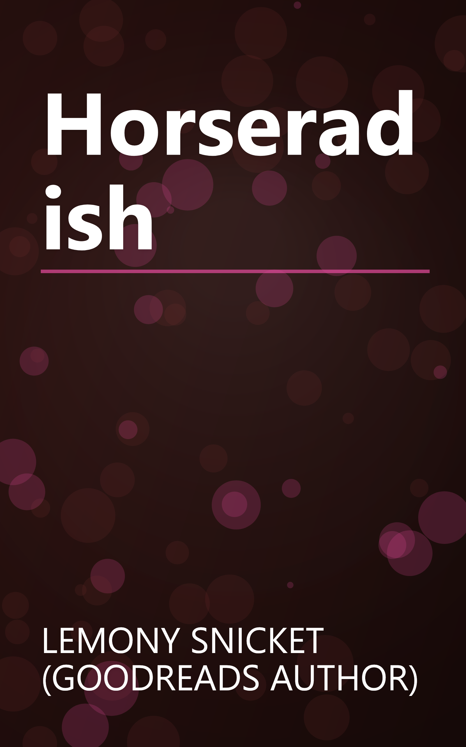 Horseradish book cover