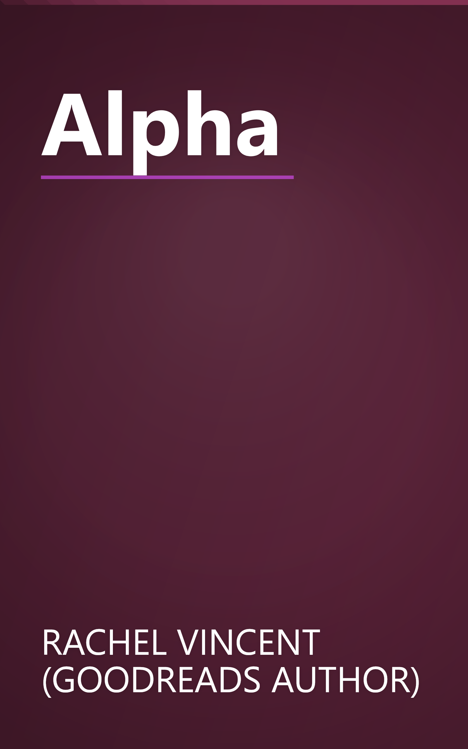 Alpha book cover
